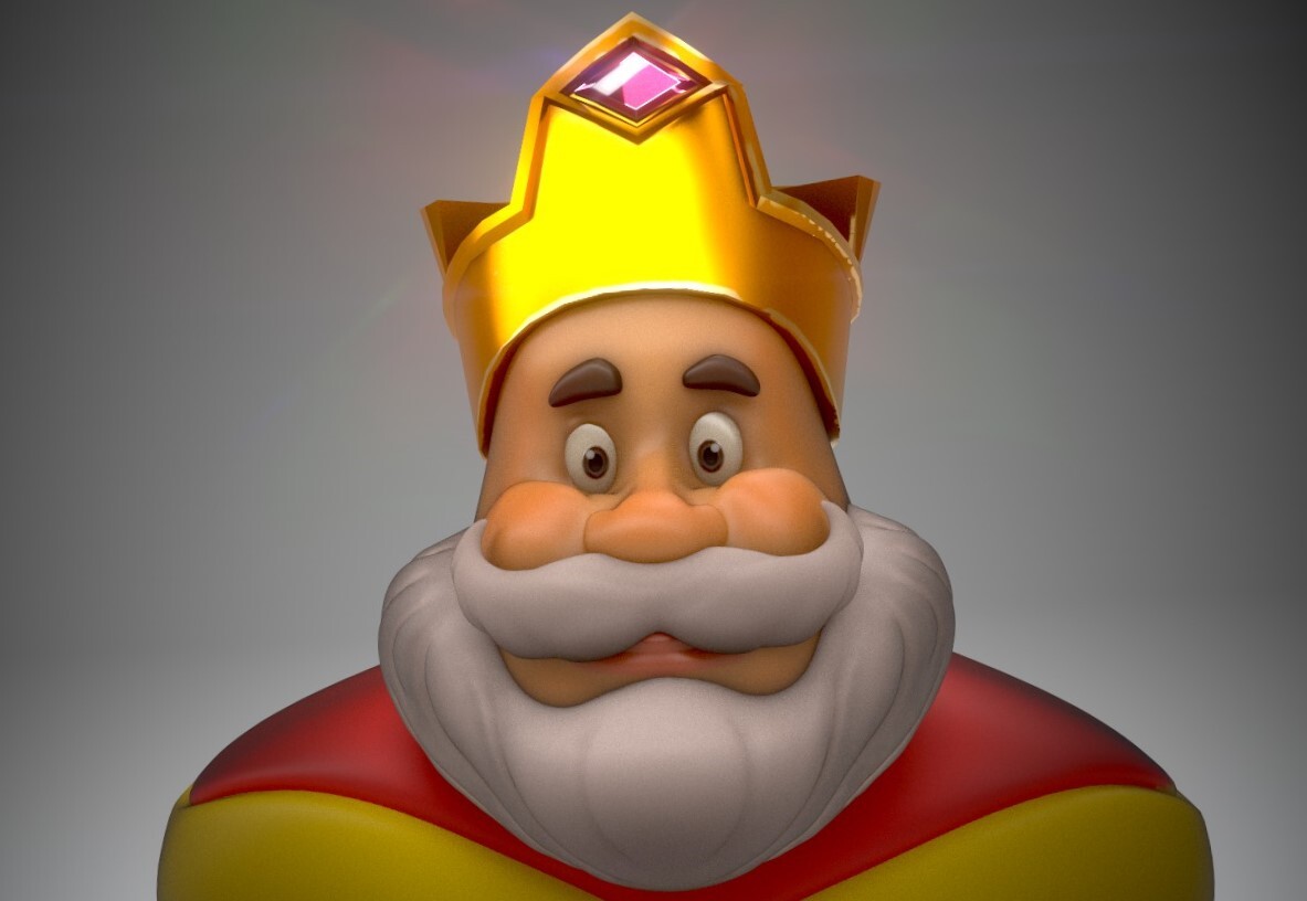 ArtStation - 3D Model / Render of the king in the Royal Match by Dream ...