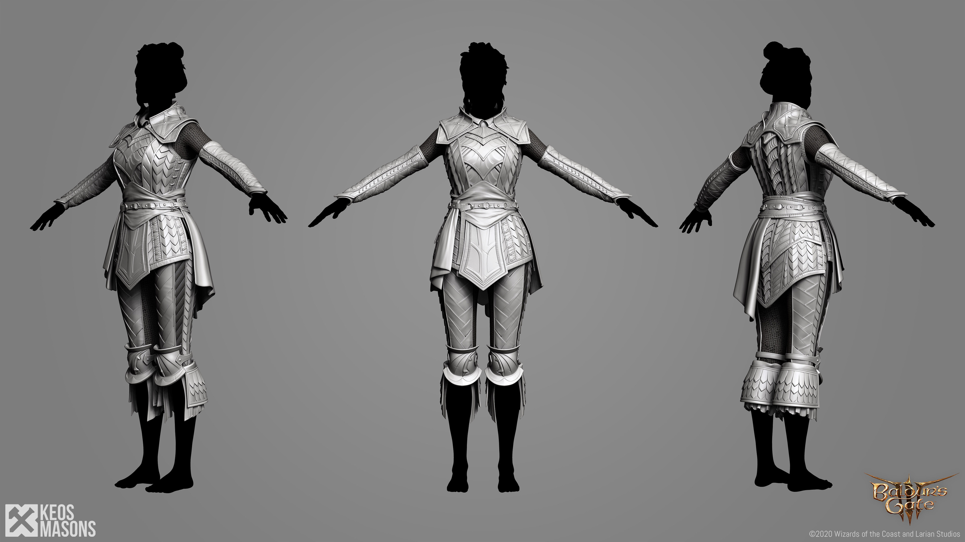 KEOS MASONS - Scalemail Armor Set