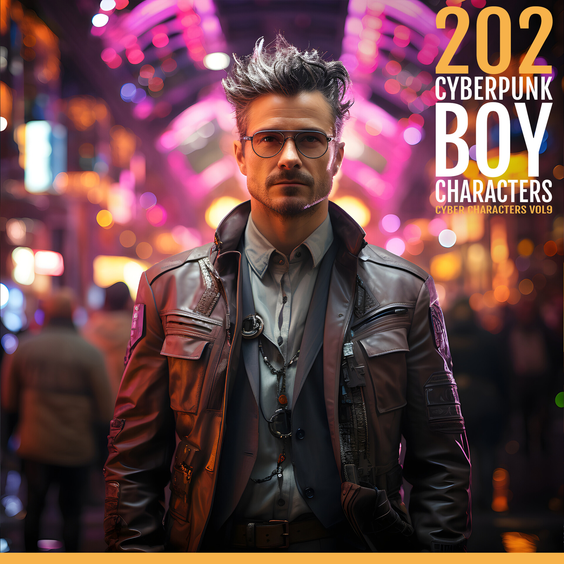 ArtStation - 202 Cyberpunk Boy Characters VOL9