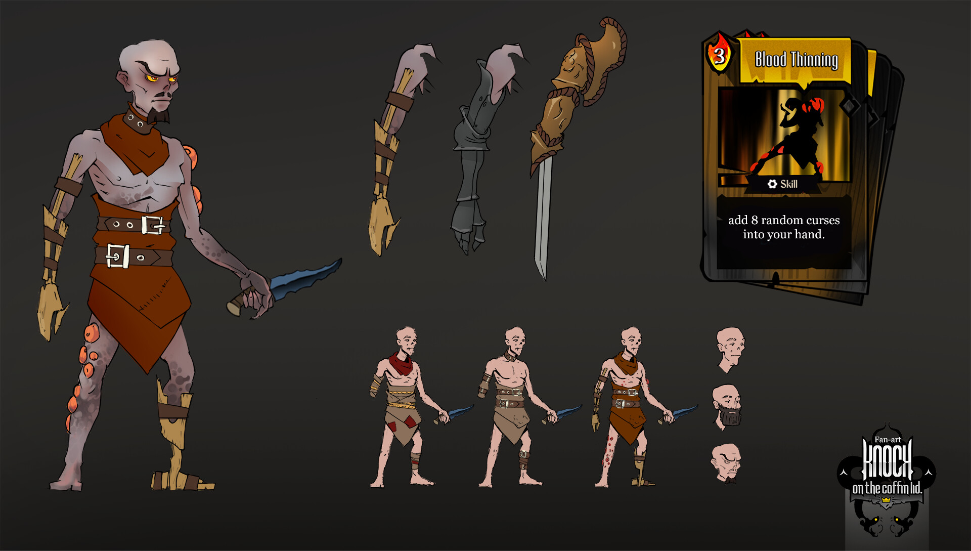 ArtStation - Knock on the coffin lid fan character art