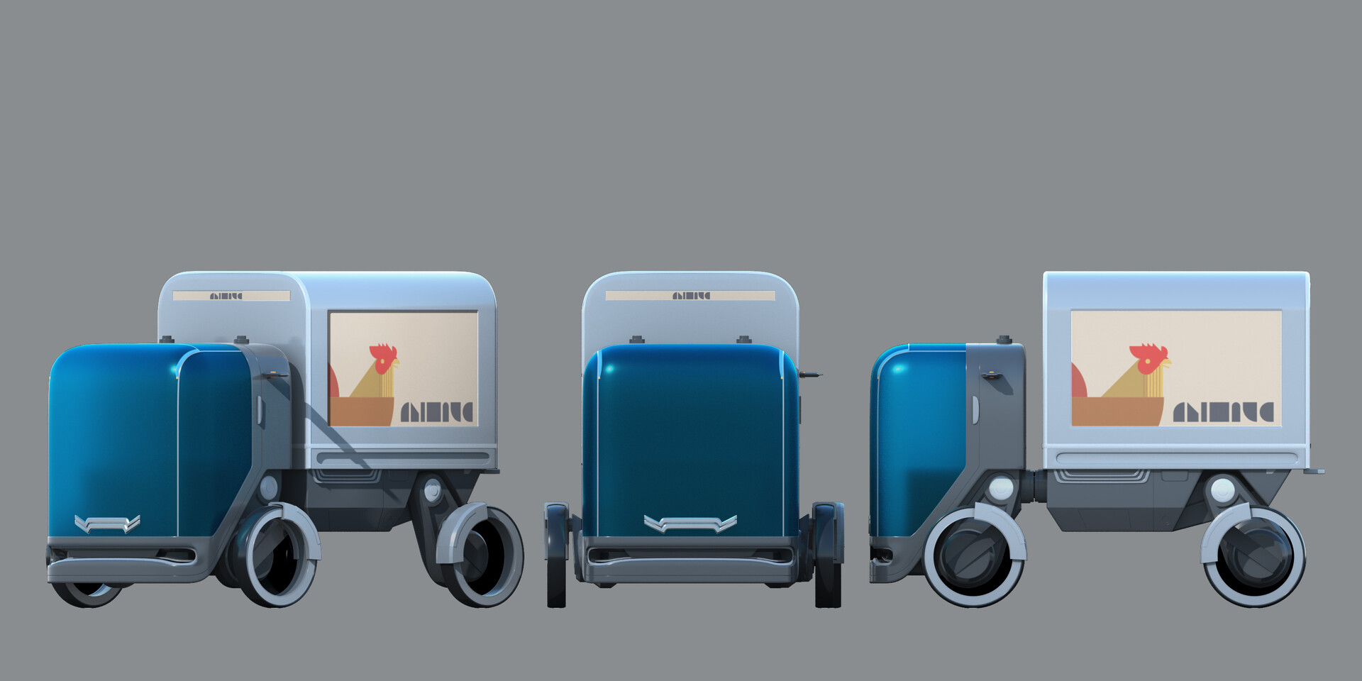 Olivier Dubard Concept Artist - Nimona vehicle Visual Development