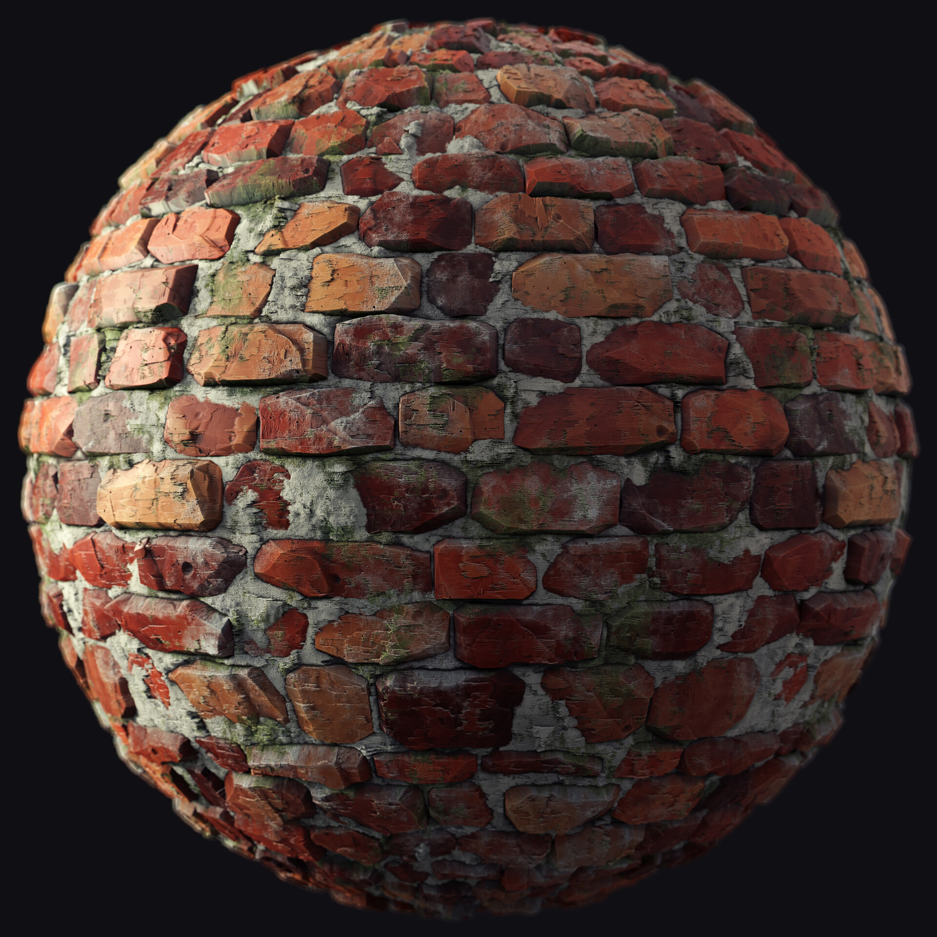 ArtStation - Stylized Brushed Bricks - Substance Designer