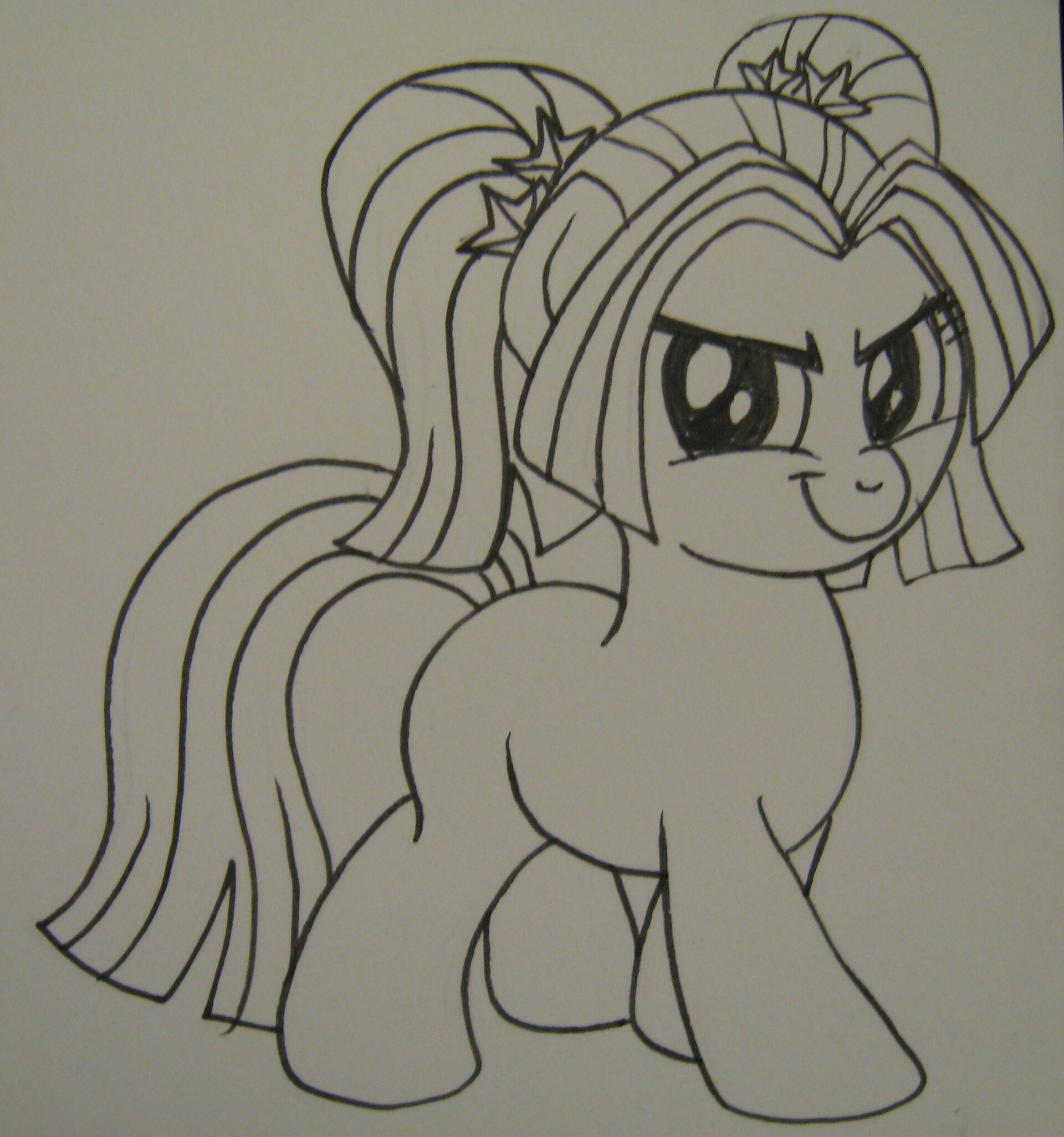 my little pony aria blaze coloring pages