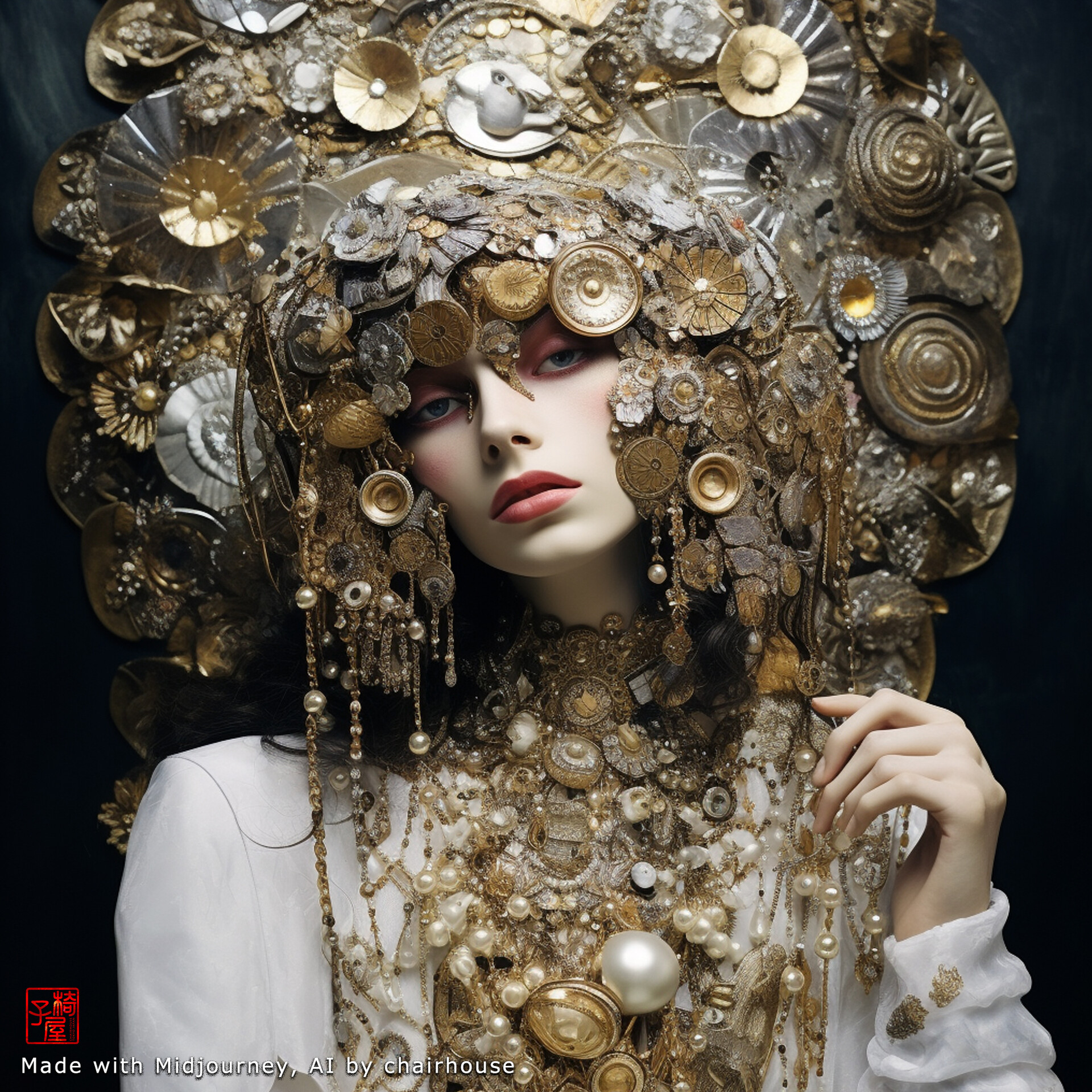 ArtStation - cool diamond windy lady with #Midjourney 230804