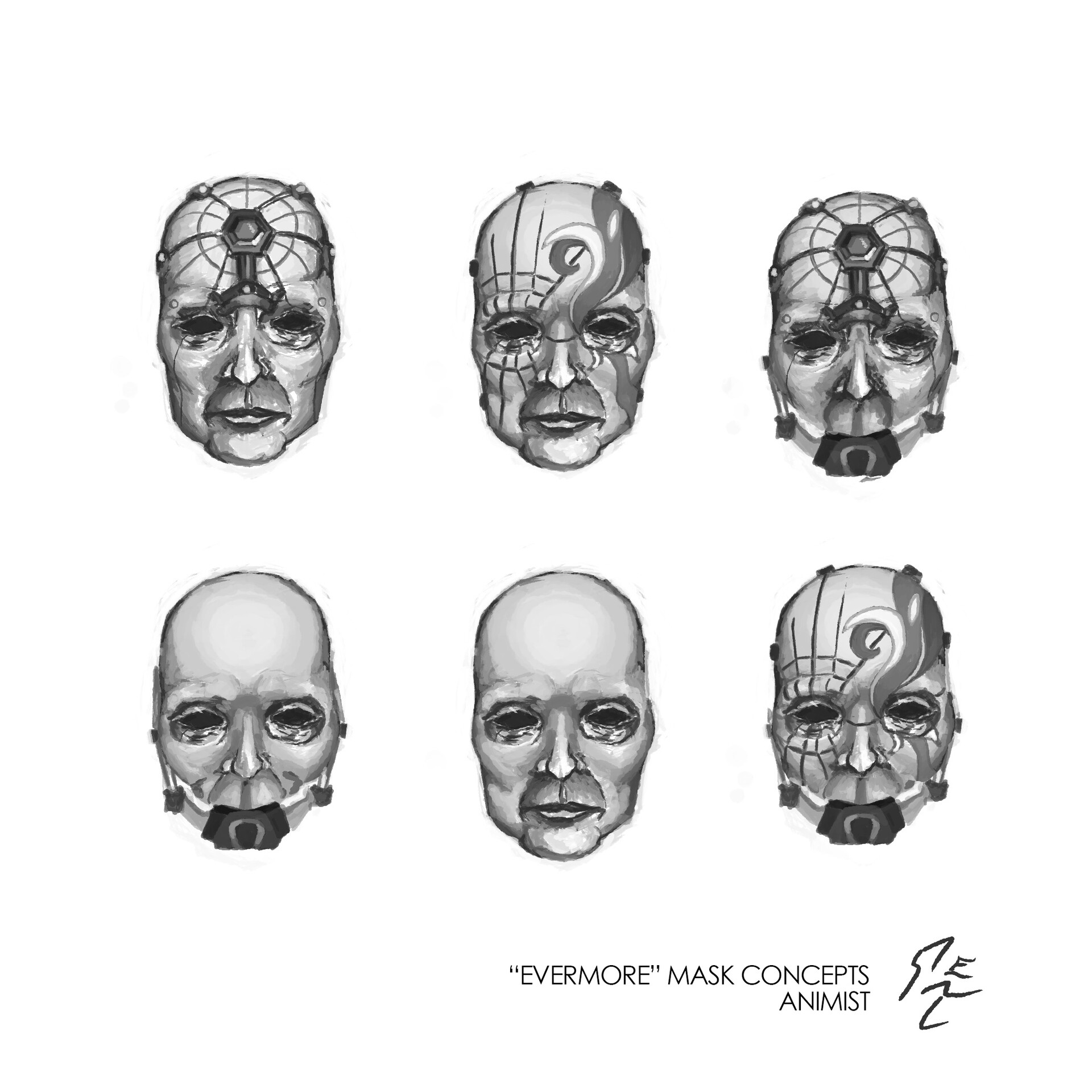ArtStation - “Evermore” Mask Concepts for ANIMIST