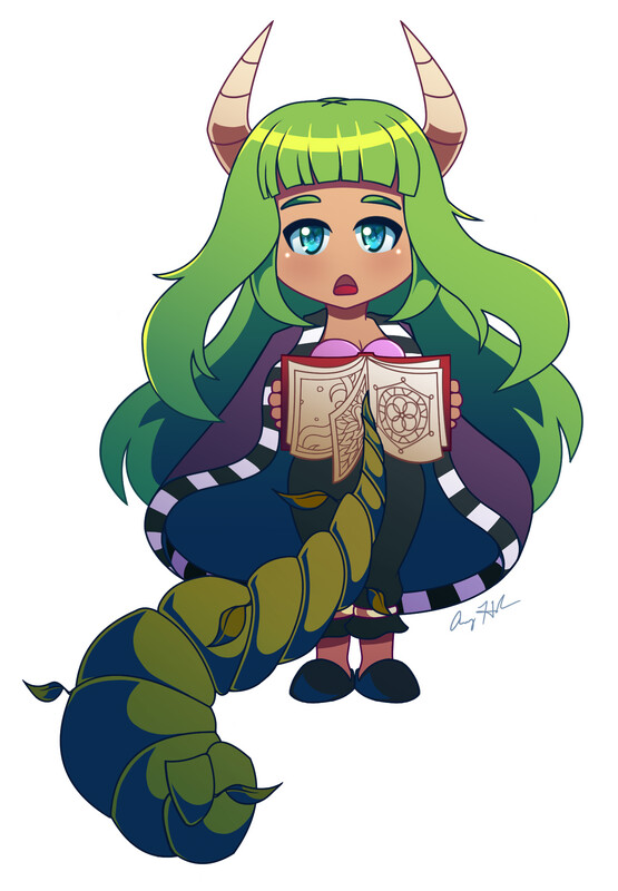 Amysaurus | Pixel Art, Illustration - Chibi Art - Demon Girl
