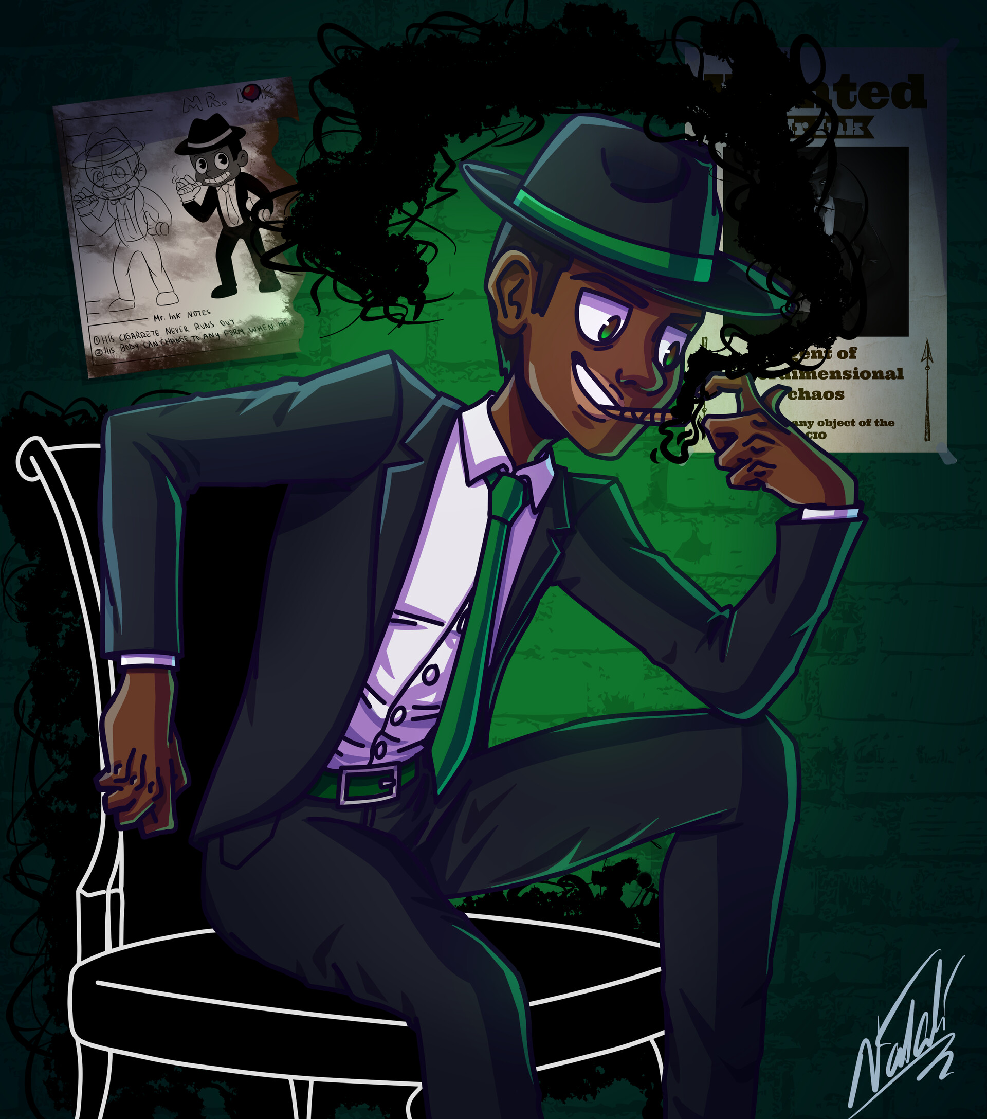 ArtStation - Mr. Ink smoking