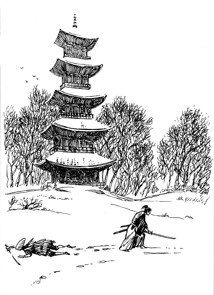 ArtStation - Samurai themed drawings