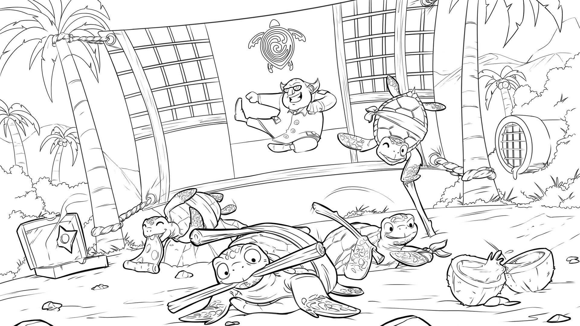 boom beach coloring pages