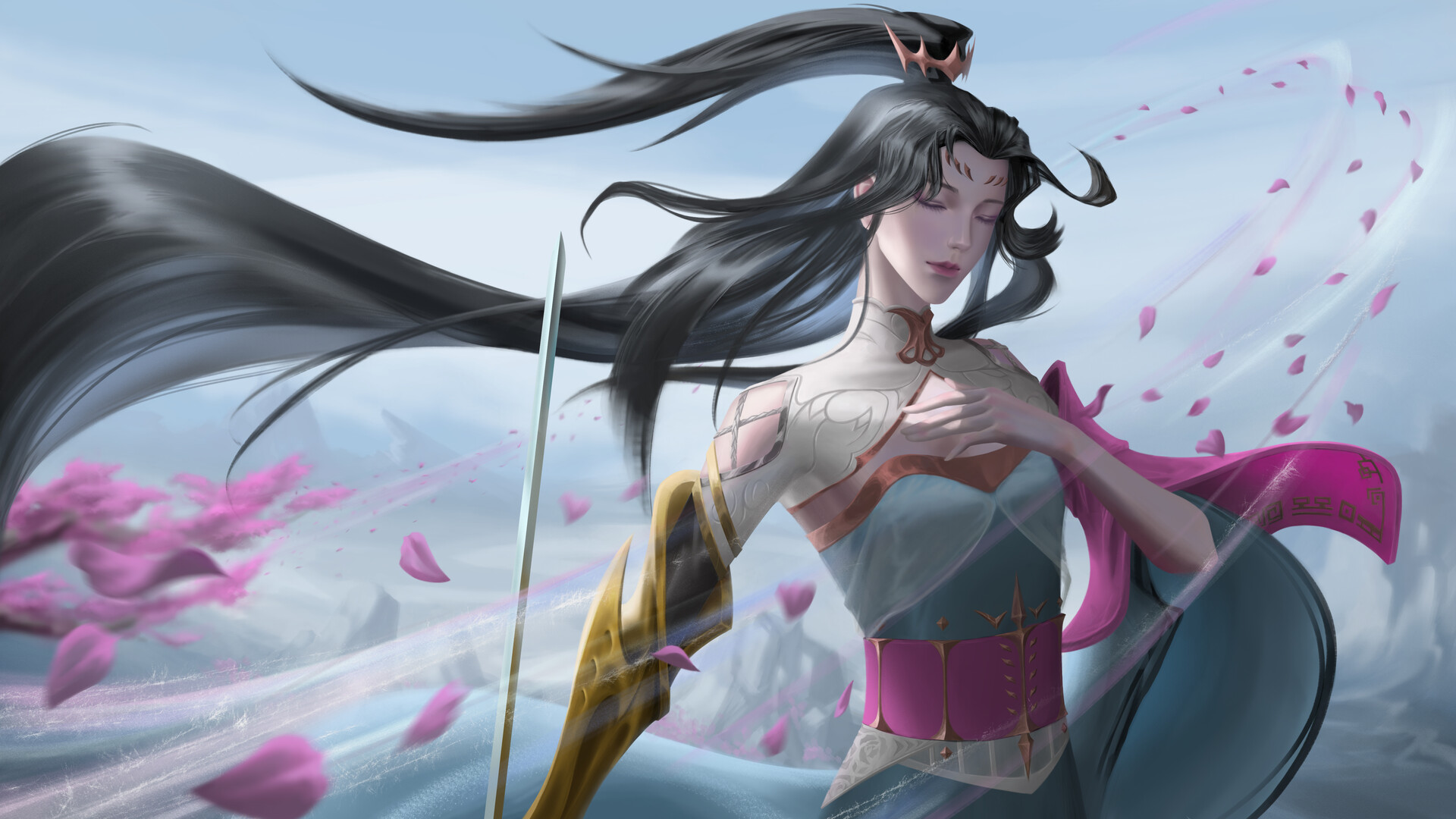 ArtStation - Chinese Hanfu Goddess No 1