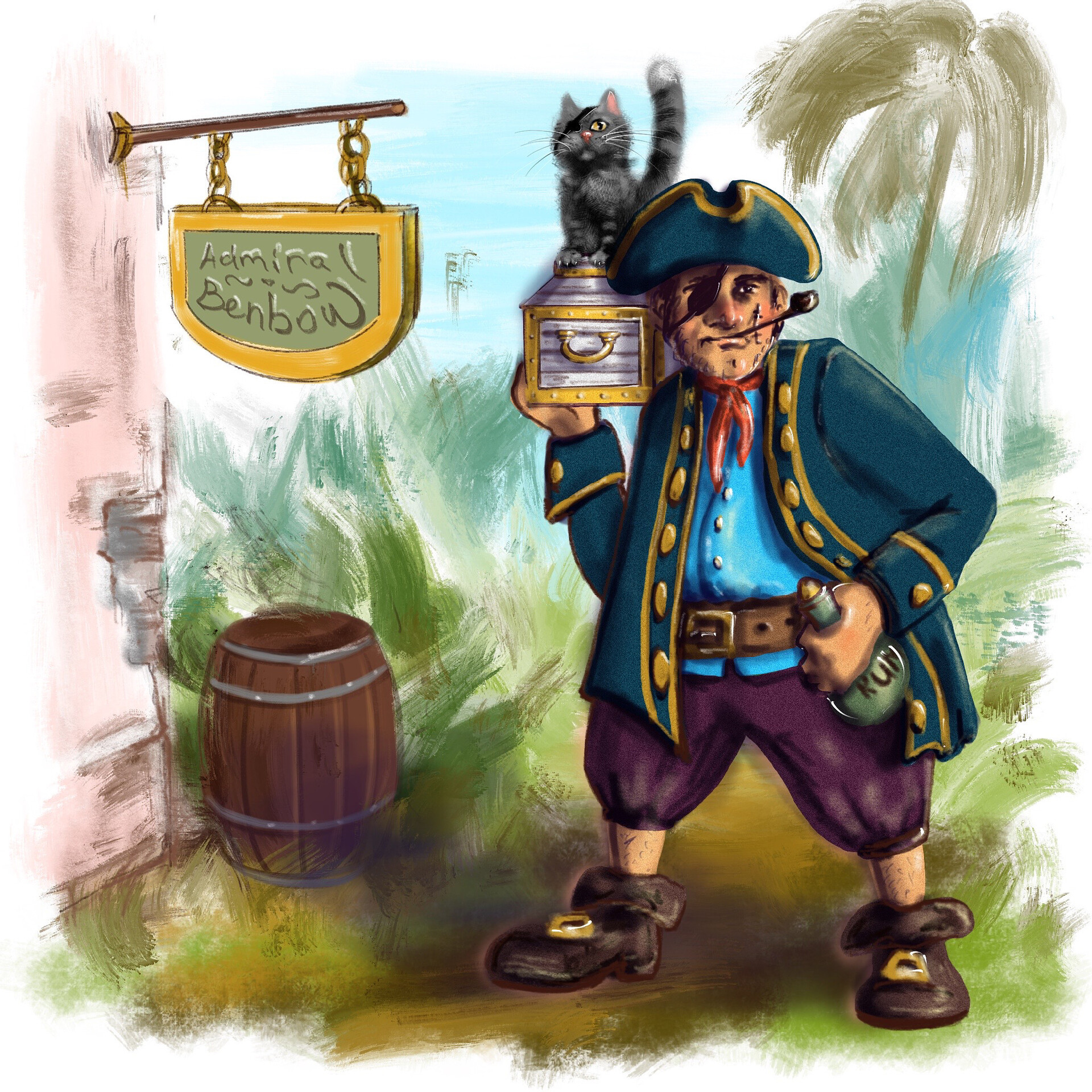 ArtStation - Billie Bones (Treasure island)