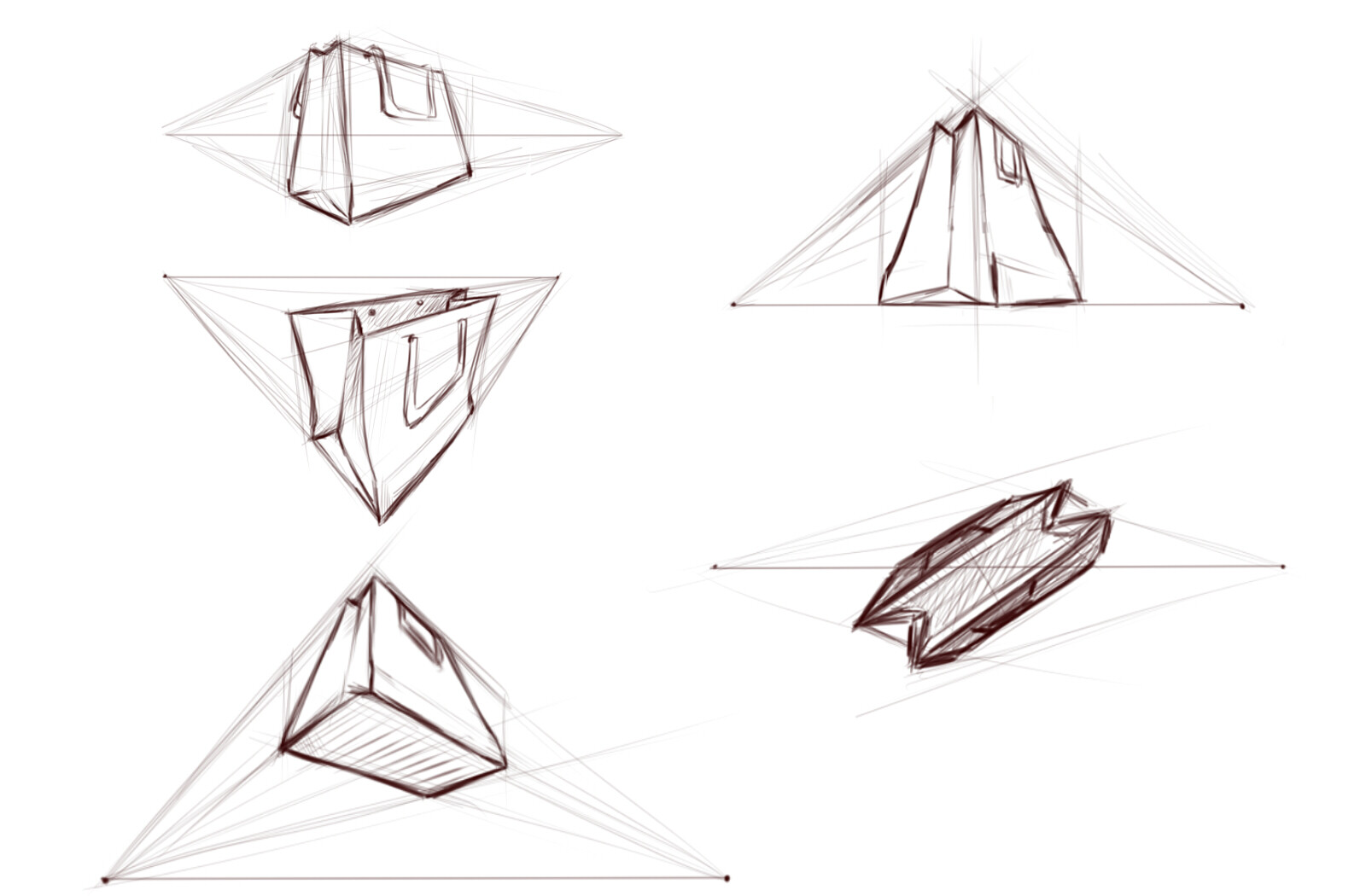ArtStation - Perspective warm ups