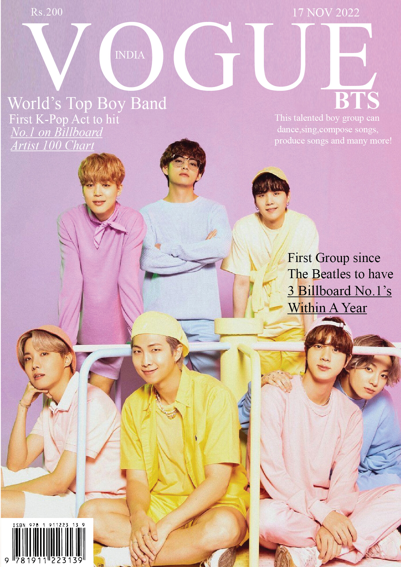 ArtStation - BTS Magazine Cover Page