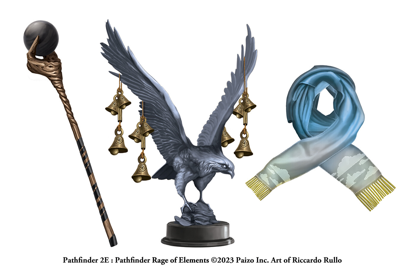 ArtStation - Items set for Pathfinder 2E : Rage of Elements (©Paizo Inc.)