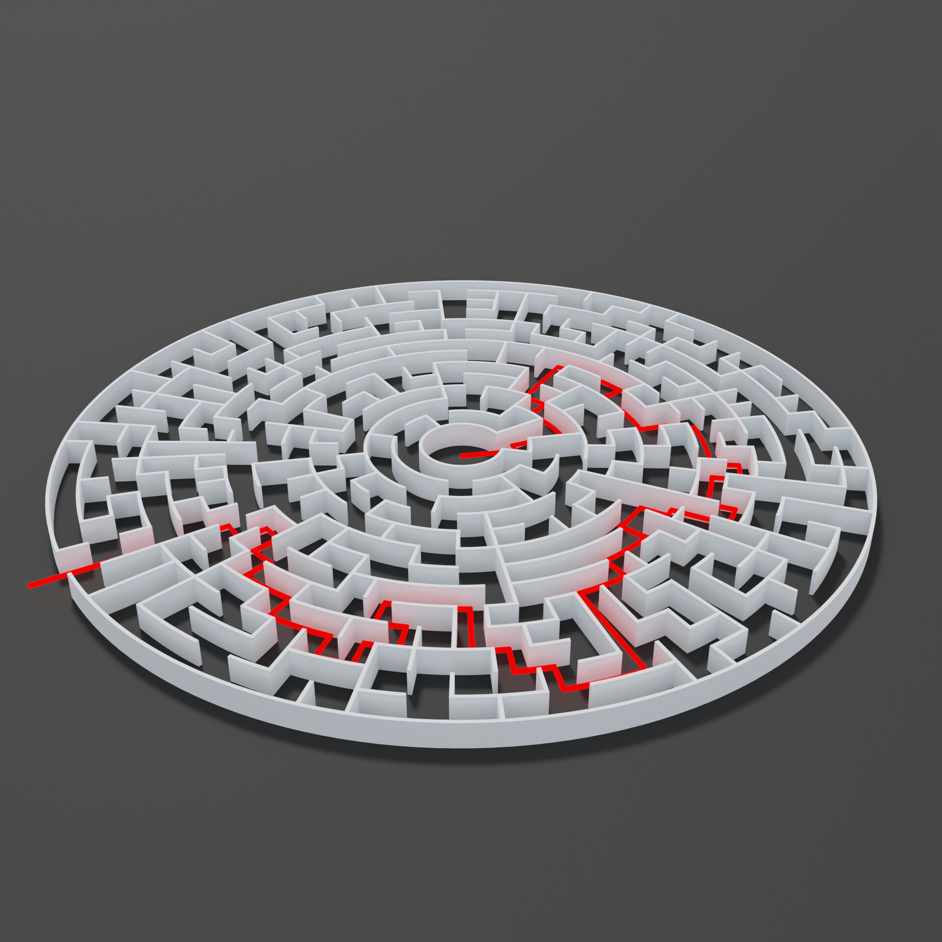 Simple Circular Maze