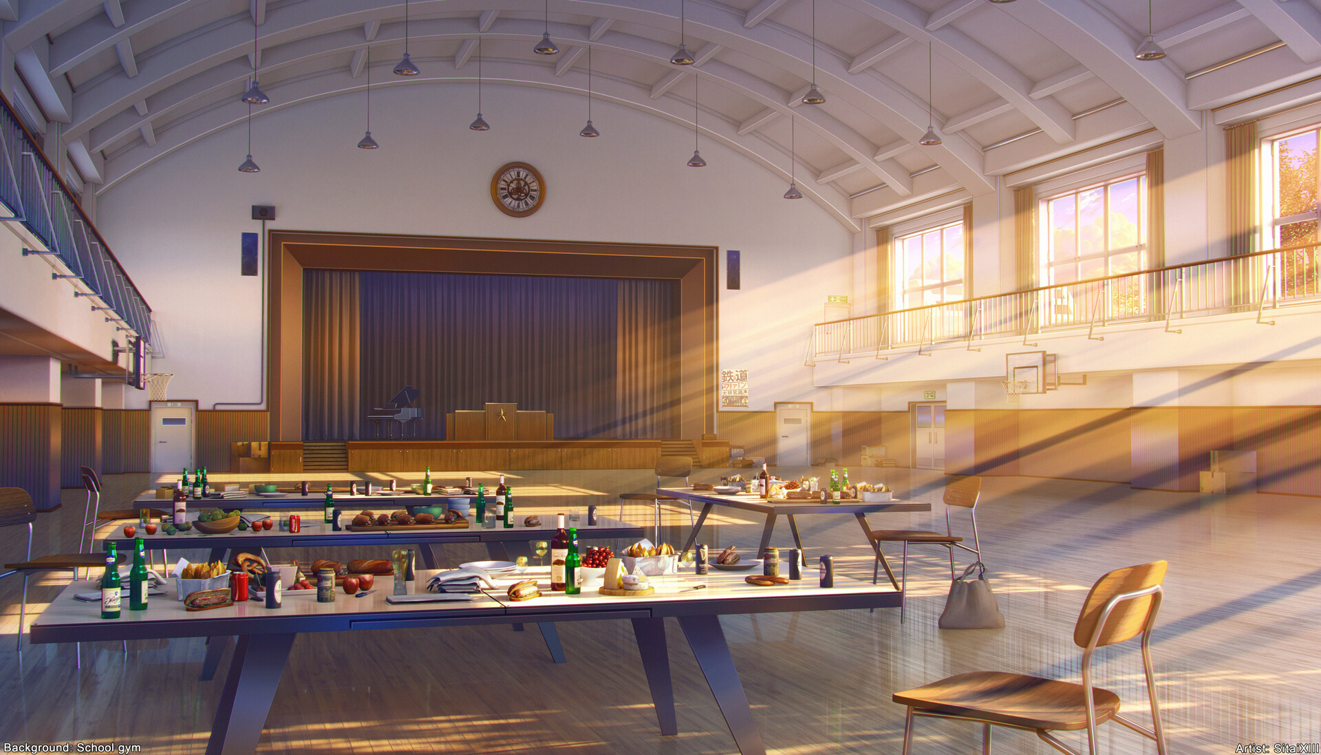 School Gym Background