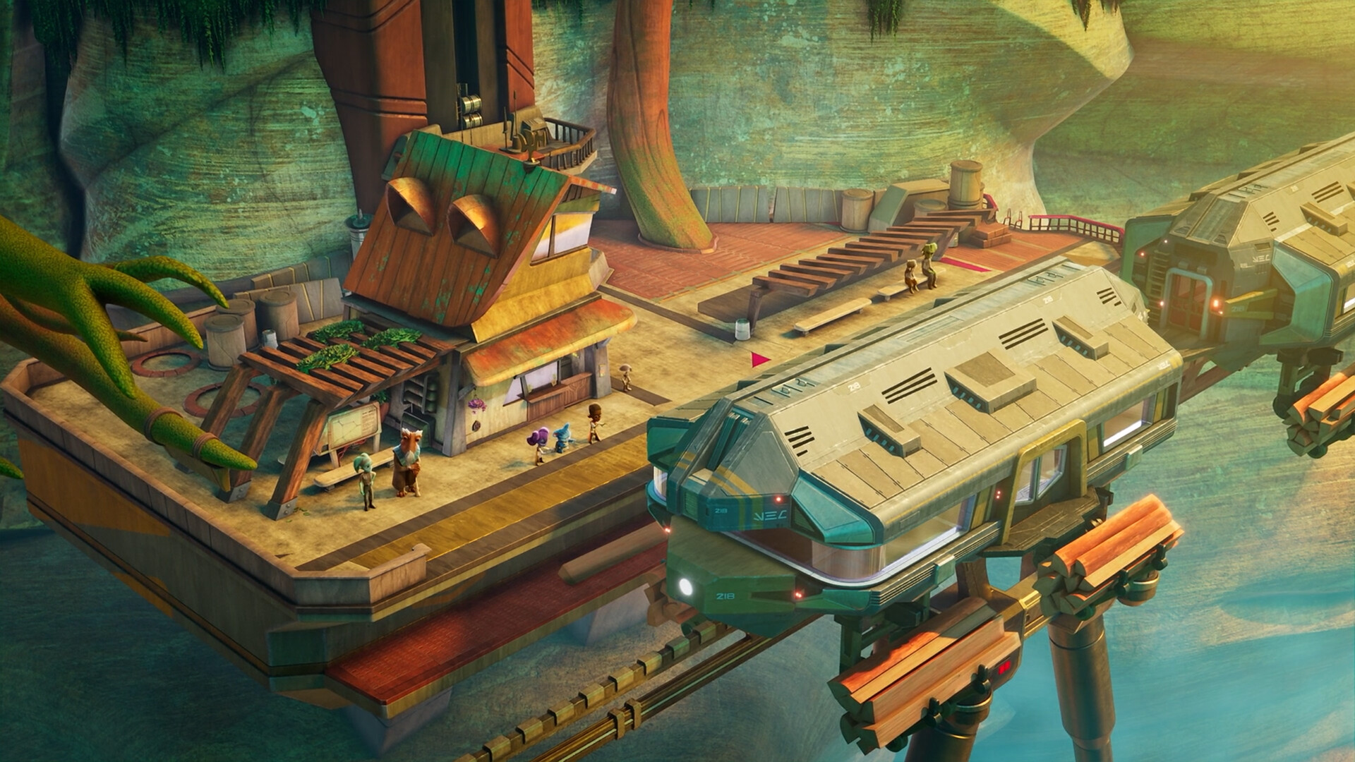 ArtStation - Star Wars - Young Jedi Adventures - Train Exterior ...