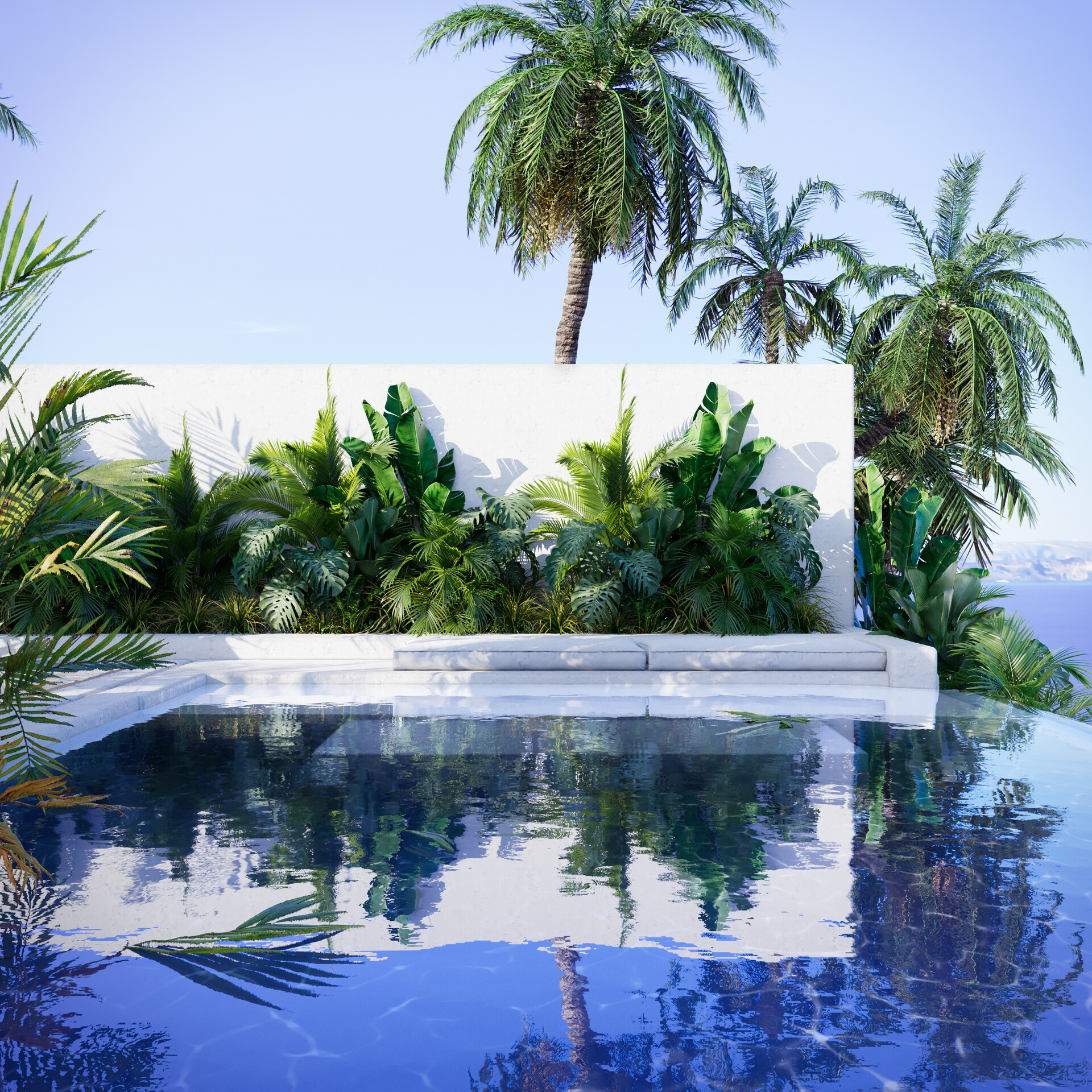 ArtStation - Mediterranean Poolside