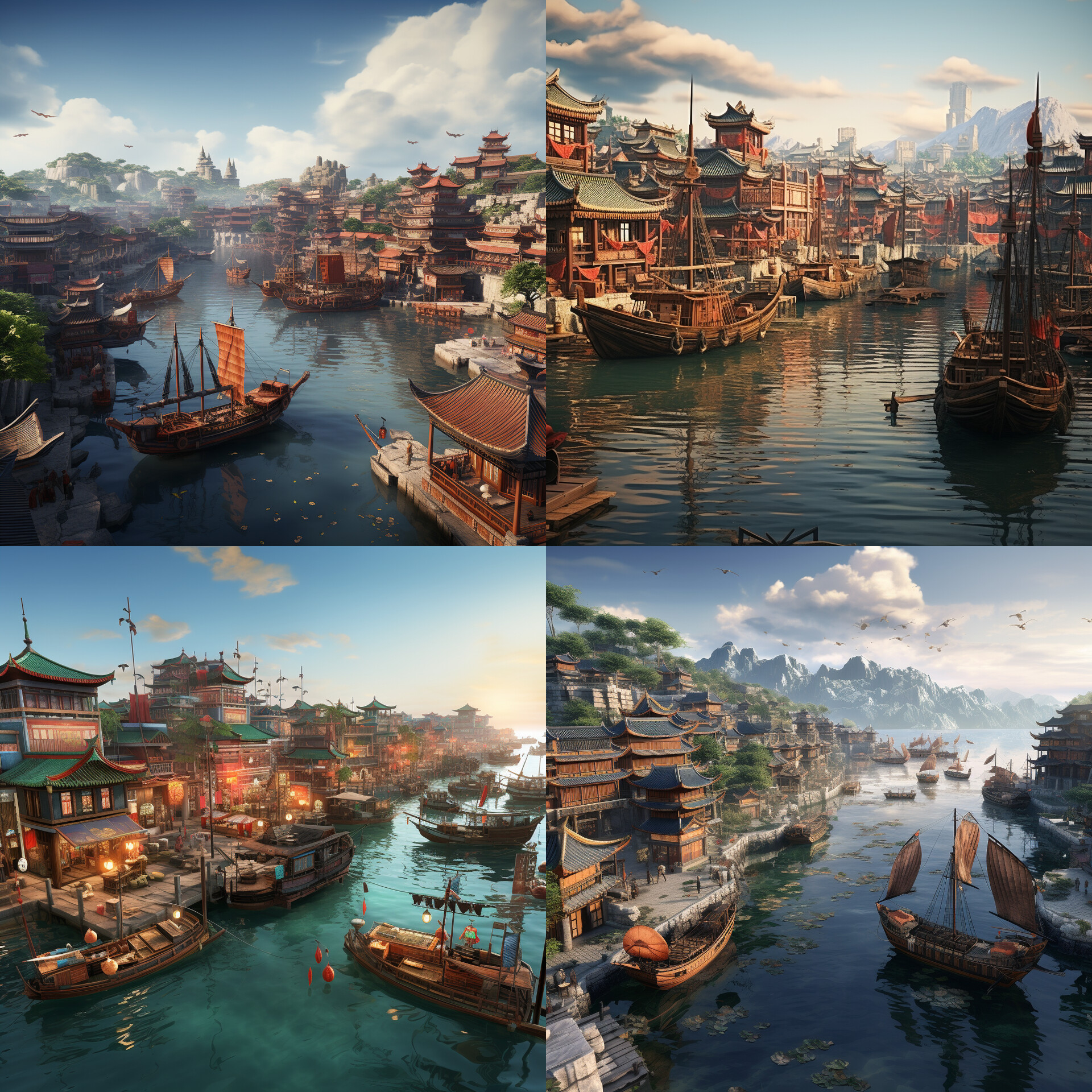 ArtStation - Asian port