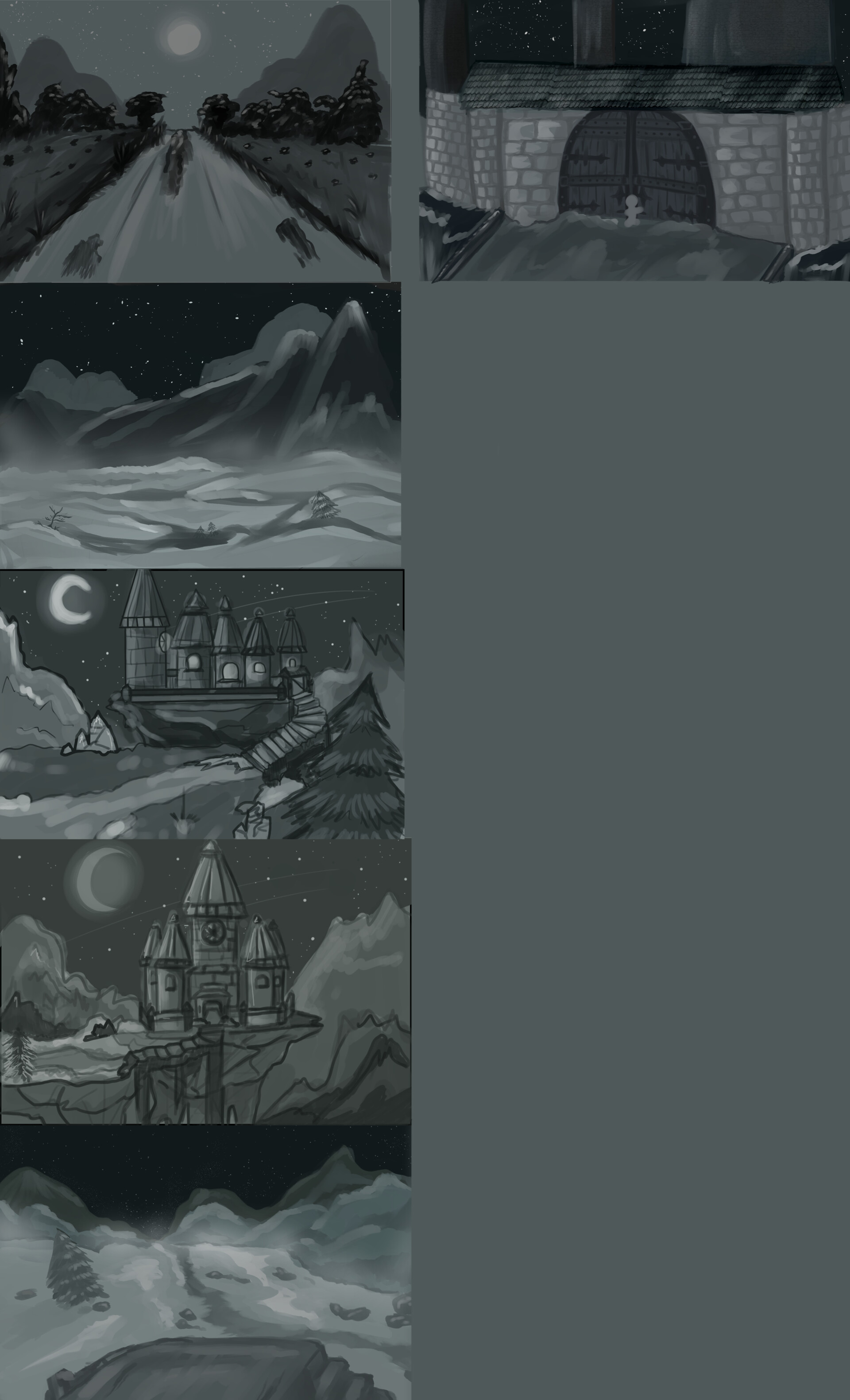 ArtStation - MOON SEASON: SCENE AND BACKGROUND