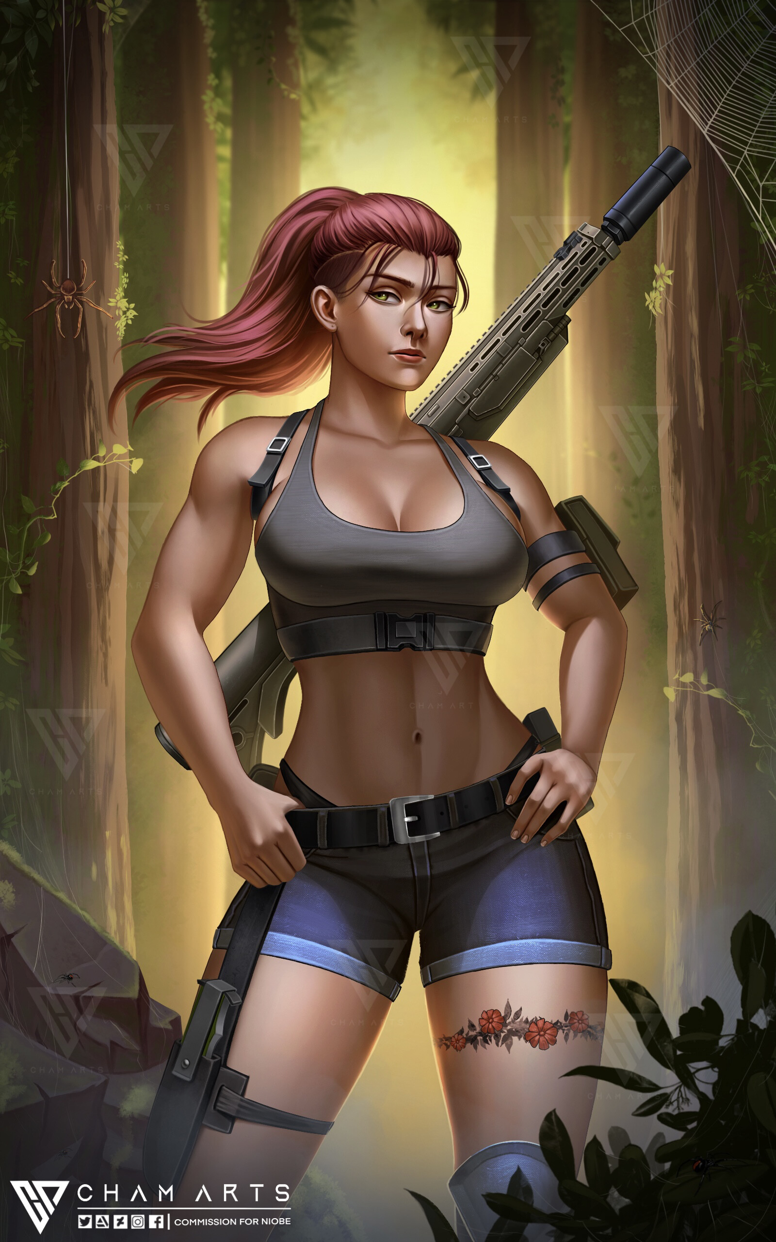 ArtStation - Into The Jungle - Book Cover Art