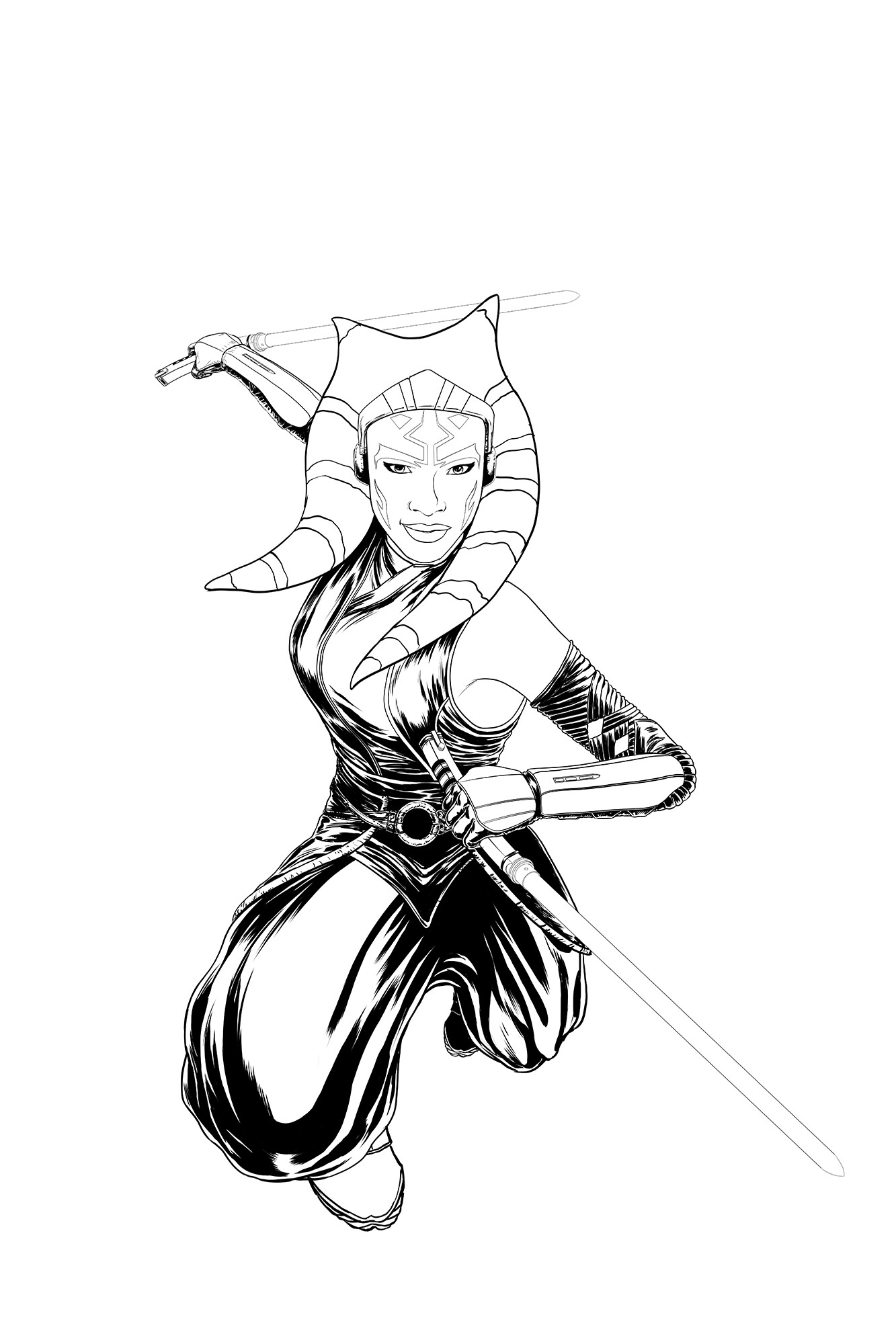 star wars coloring pages ahsoka