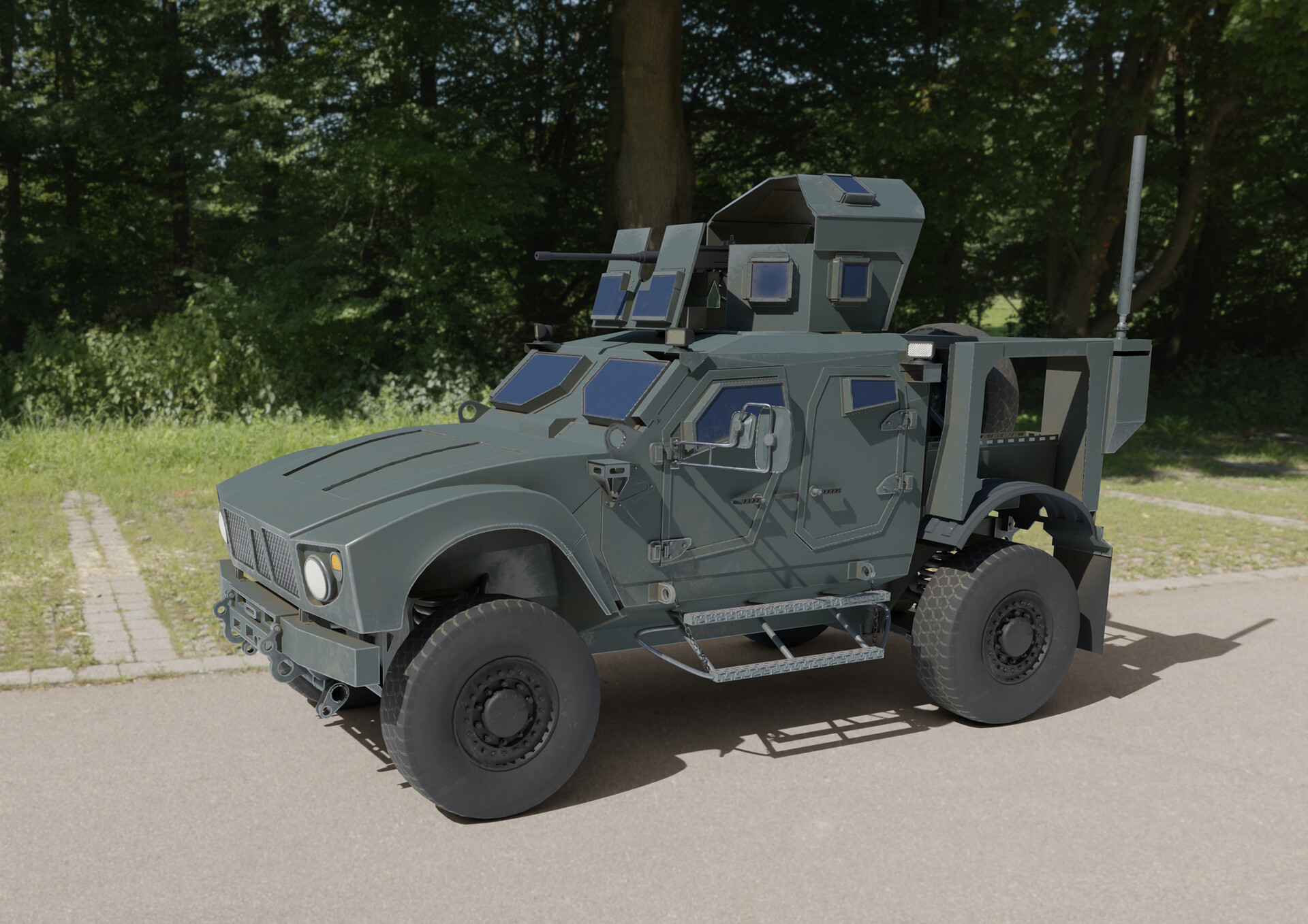 ArtStation - Oshkosh M-ATV Vehicle model