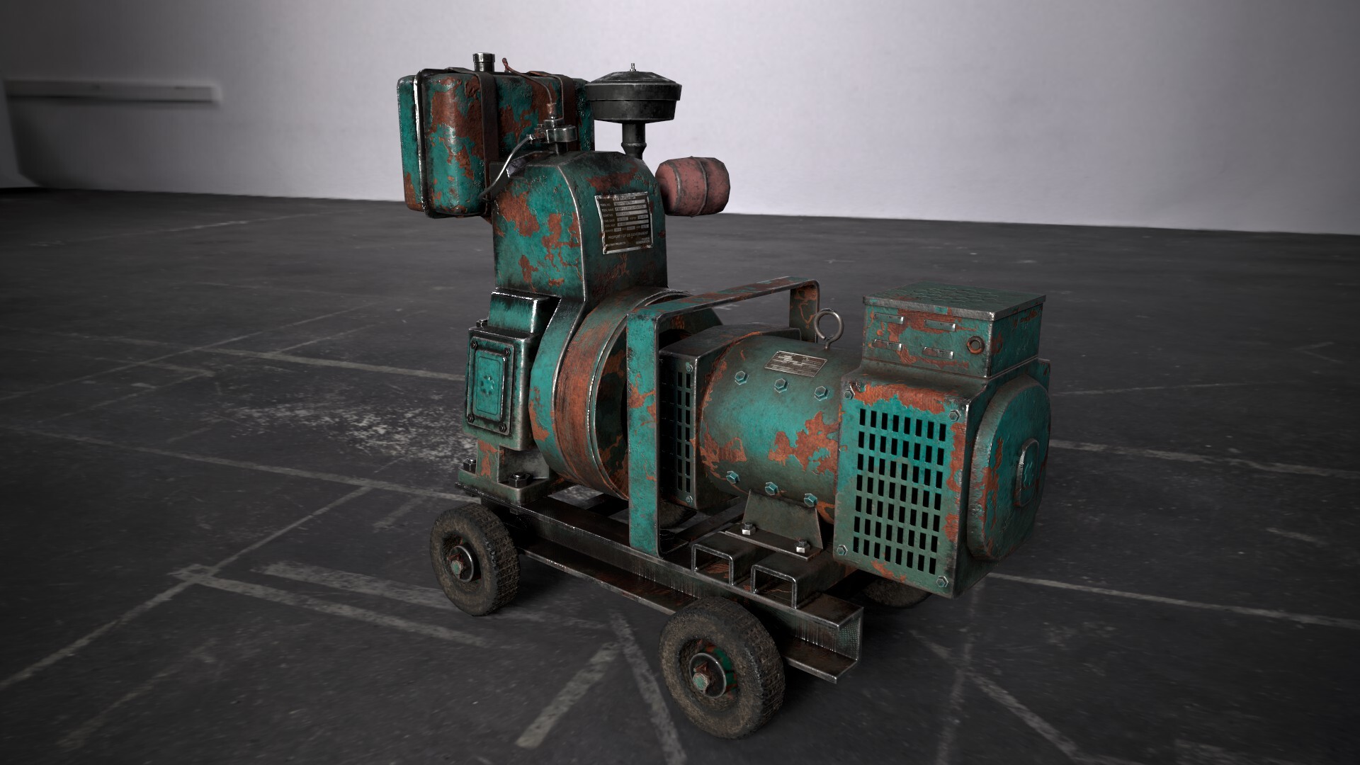 ArtStation - Hard surface Prop - Diesel Generator