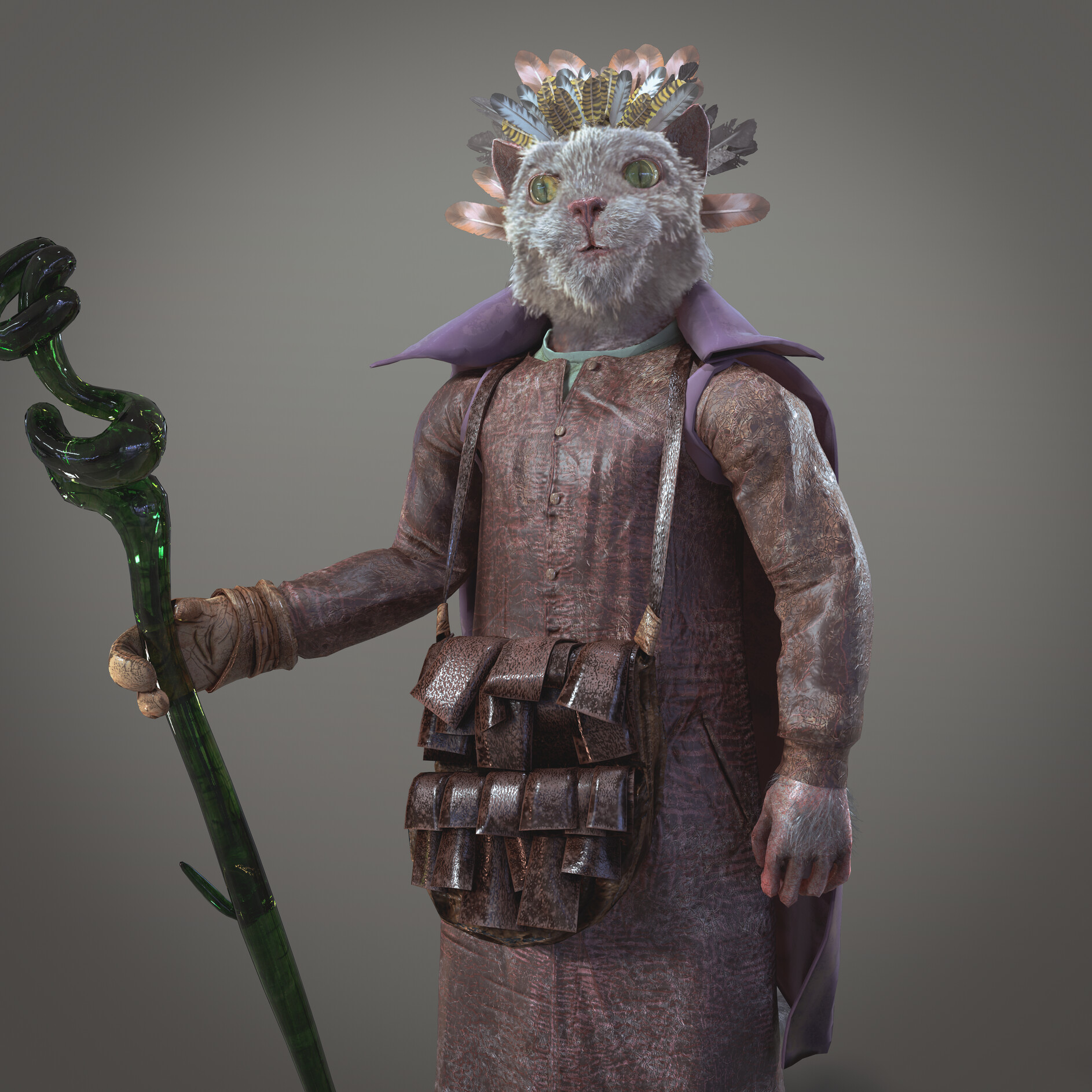 ArtStation - Postman cat