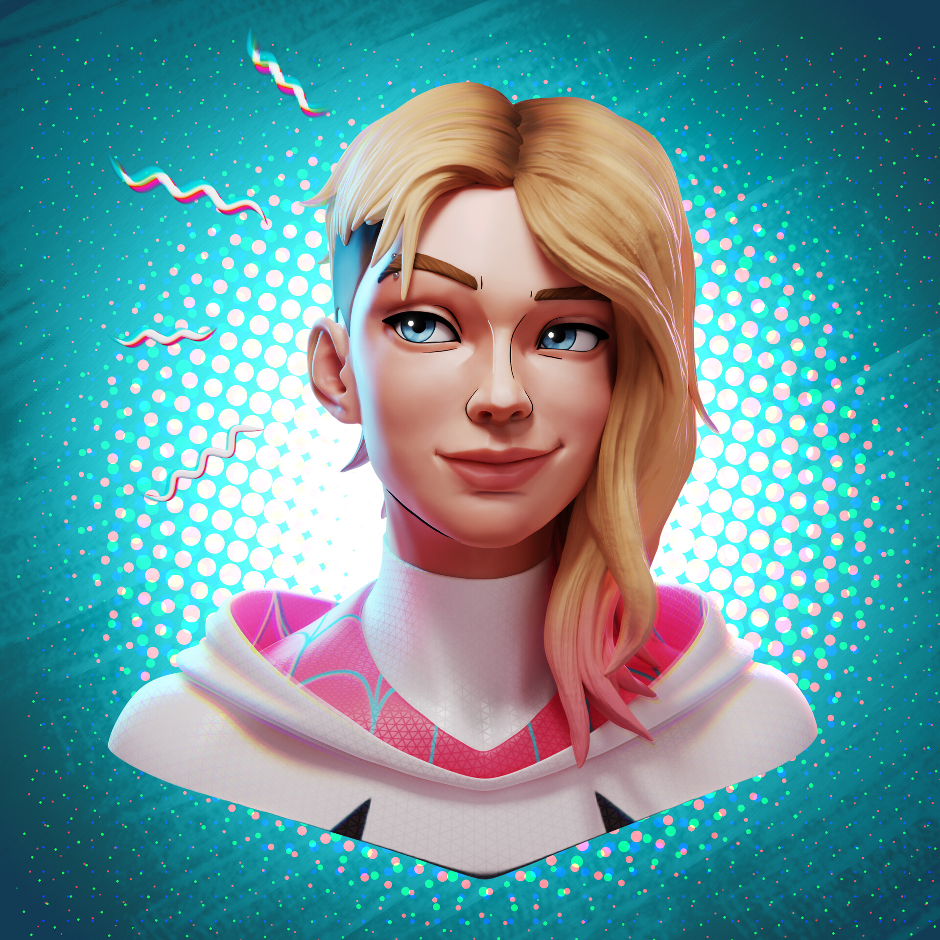 ArtStation - Spider-Gwen - Bust sculpt