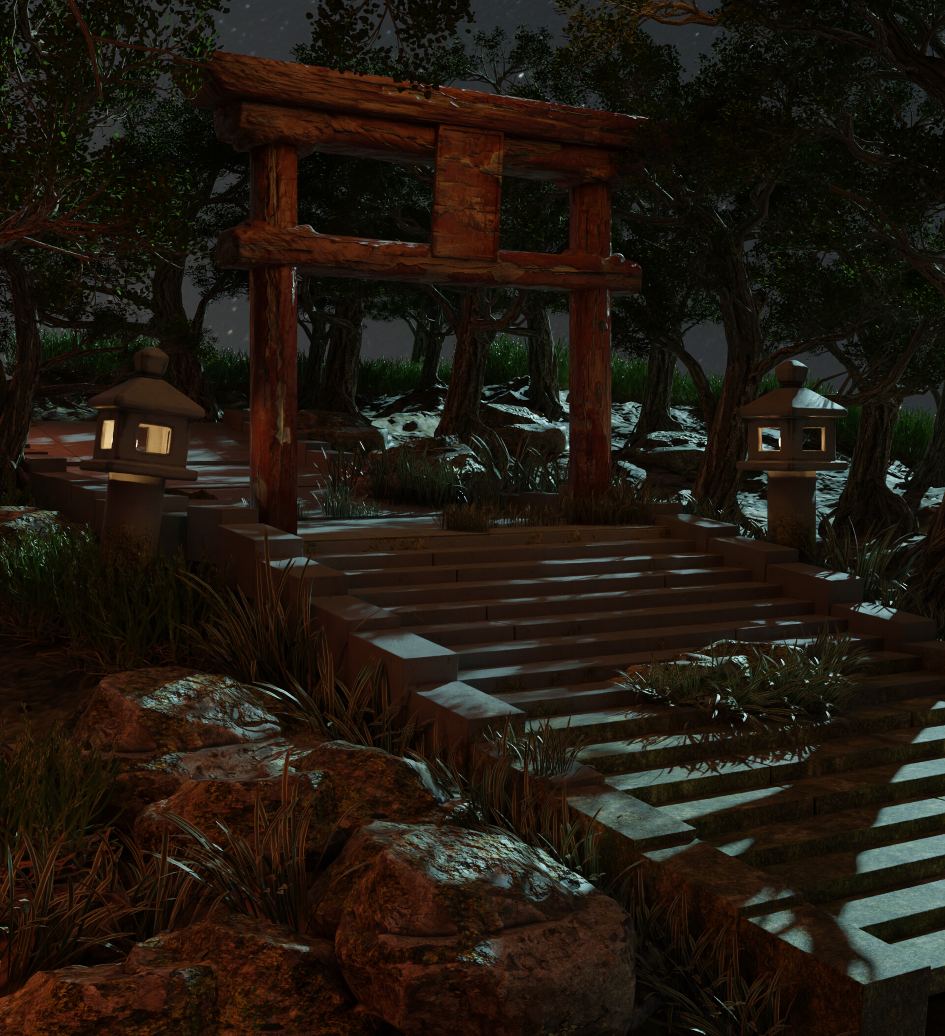 ArtStation - Tori Gate Concept