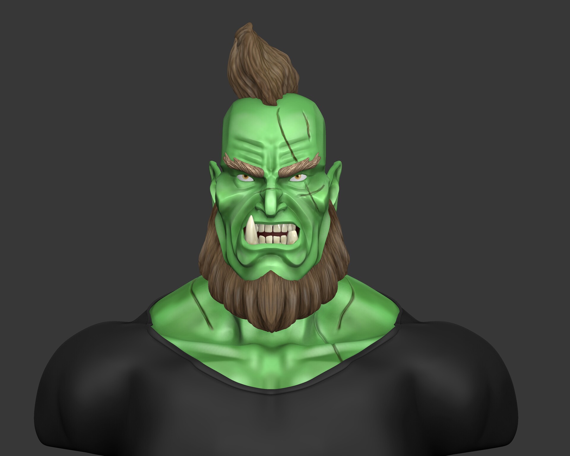 ArtStation - Stylized Fantasy Orc Creature Sculpt