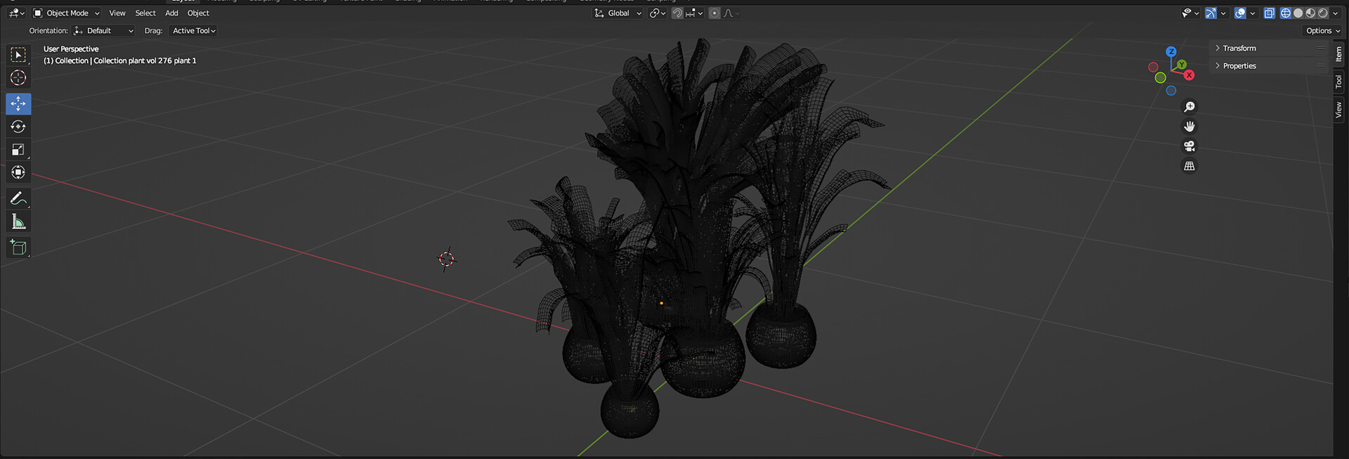 Sina rezaie - Collection Plant Vol 277 - Blender Model