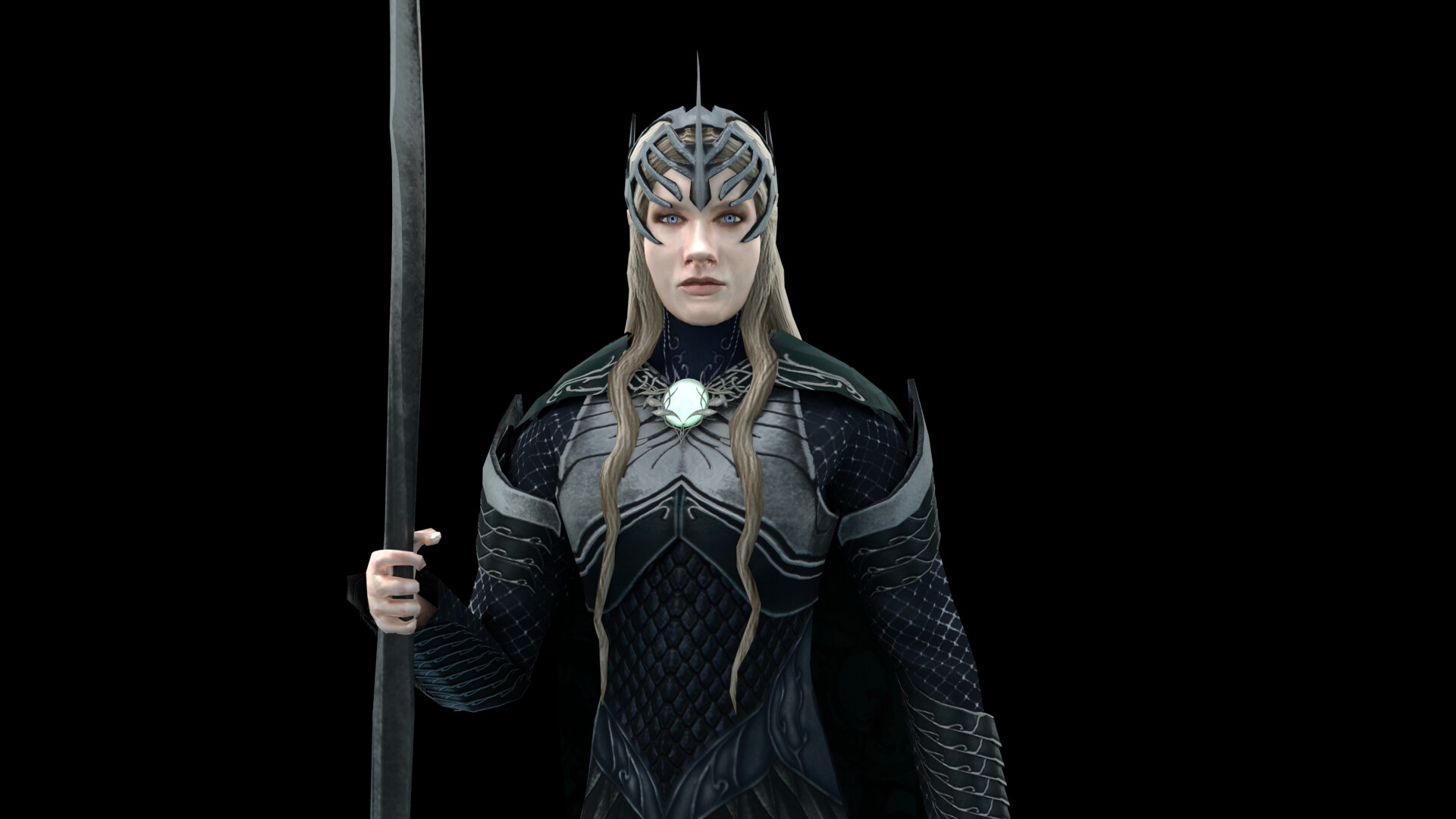 ArtStation - Dark Queen Galadriel 3D model