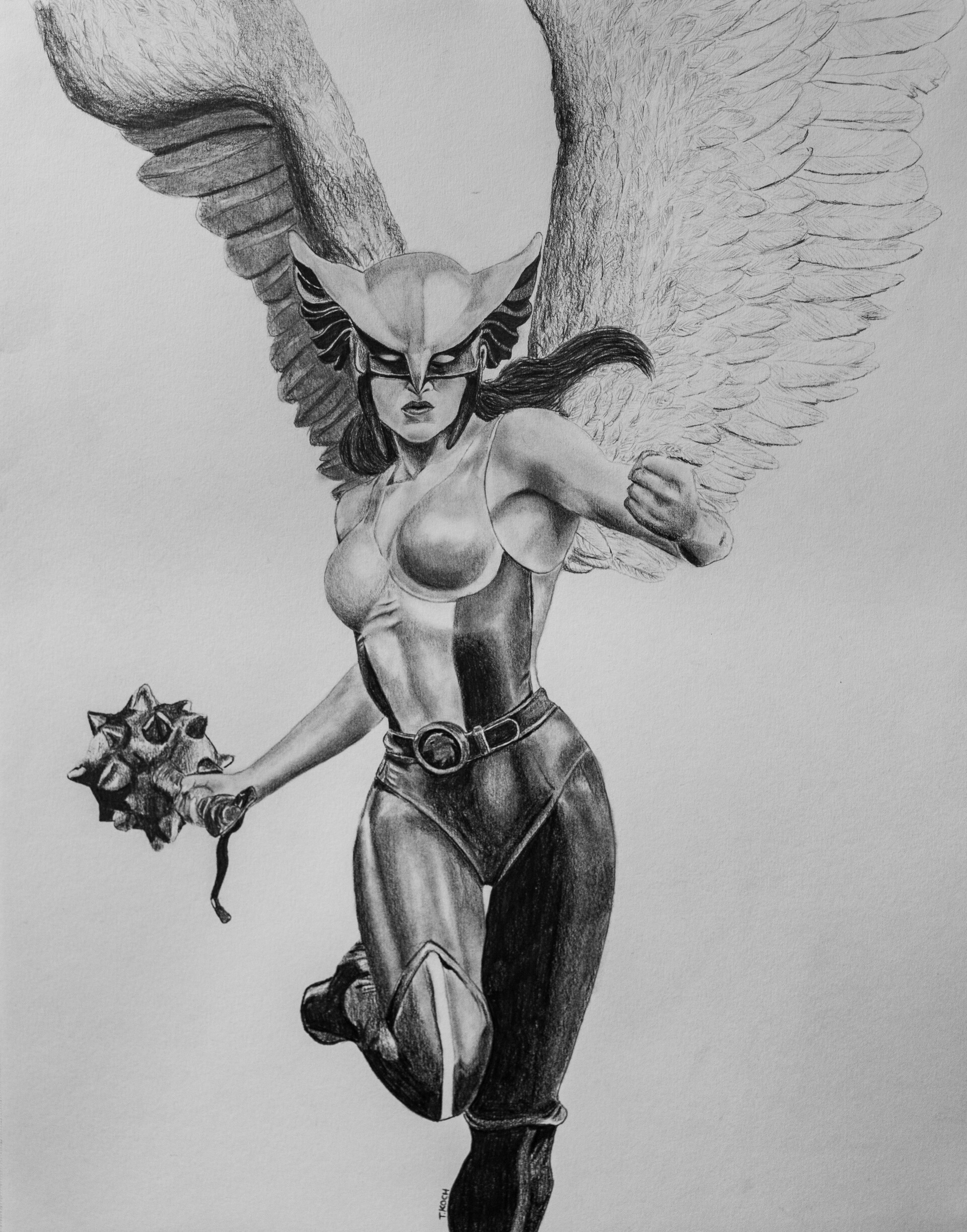 ArtStation - Hawk Girl by Iron Studios