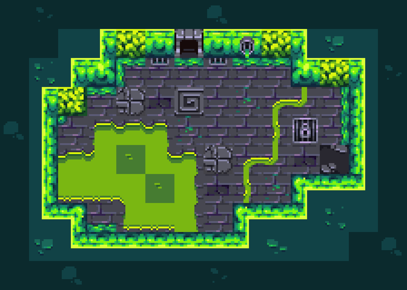 ArtStation - Slime Dungeon Room