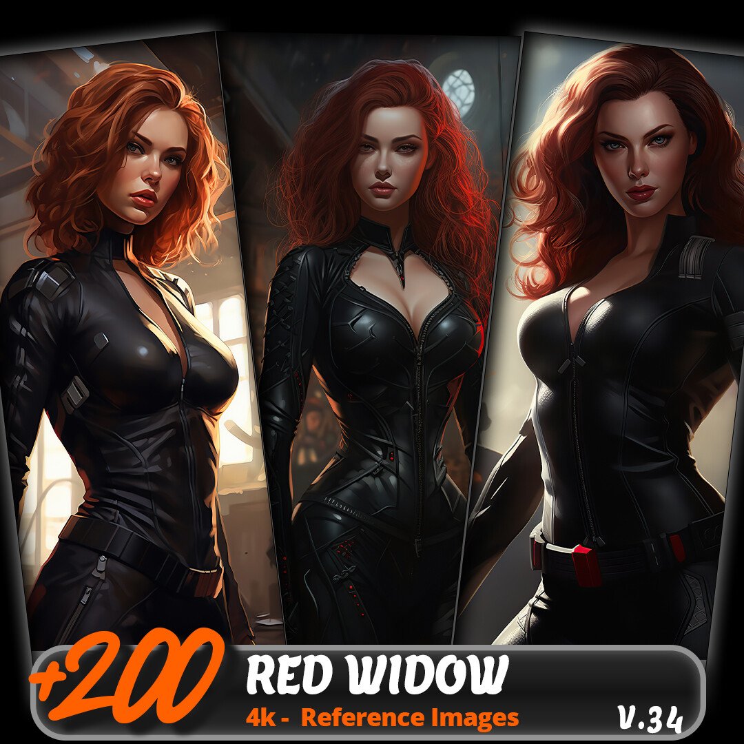 ArtStation - RED WIDOW VOL. 34/ 4k/ Reference Image