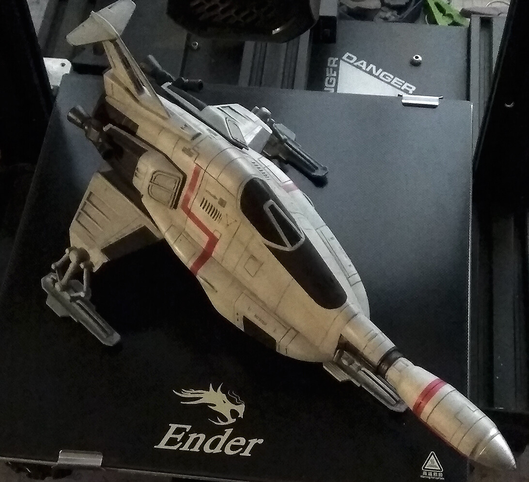 RAFE Dominguez E - UFO Interceptor redesign printed 3D Model by RAFE