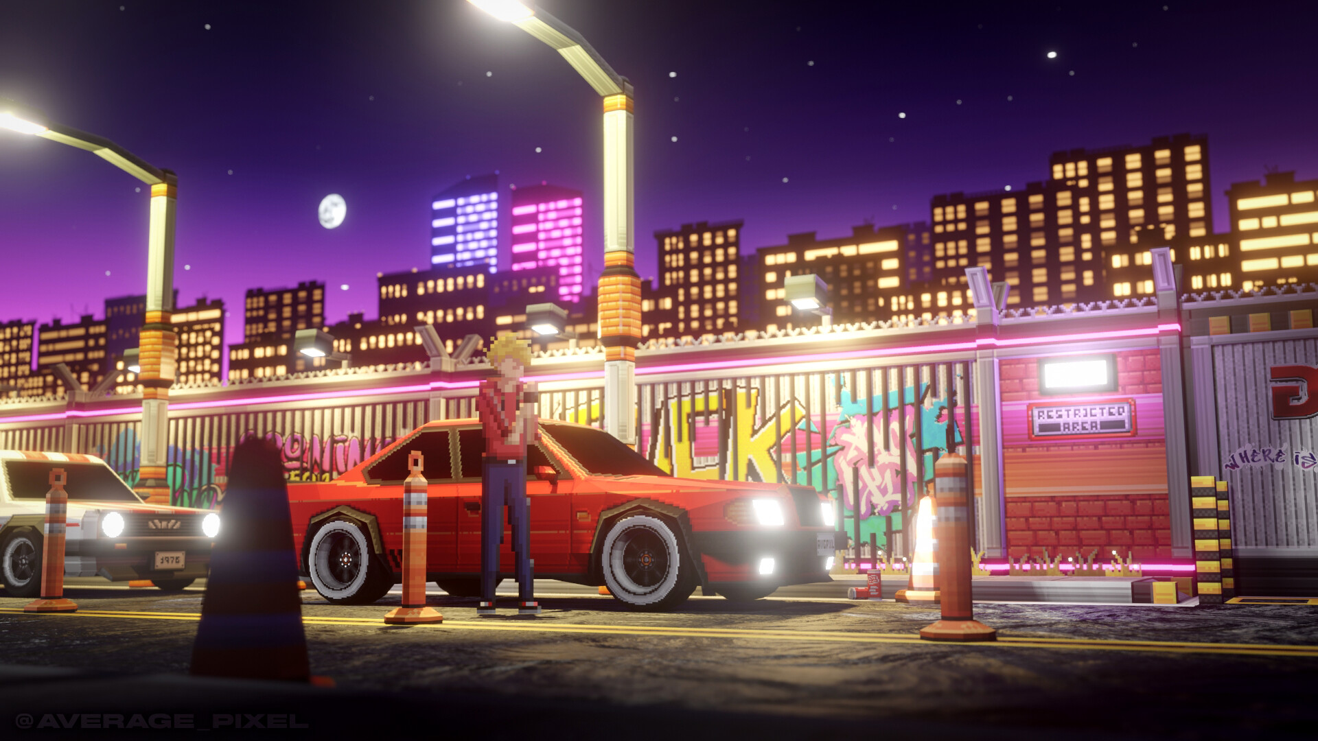 ArtStation - Underground Street Race Scene
