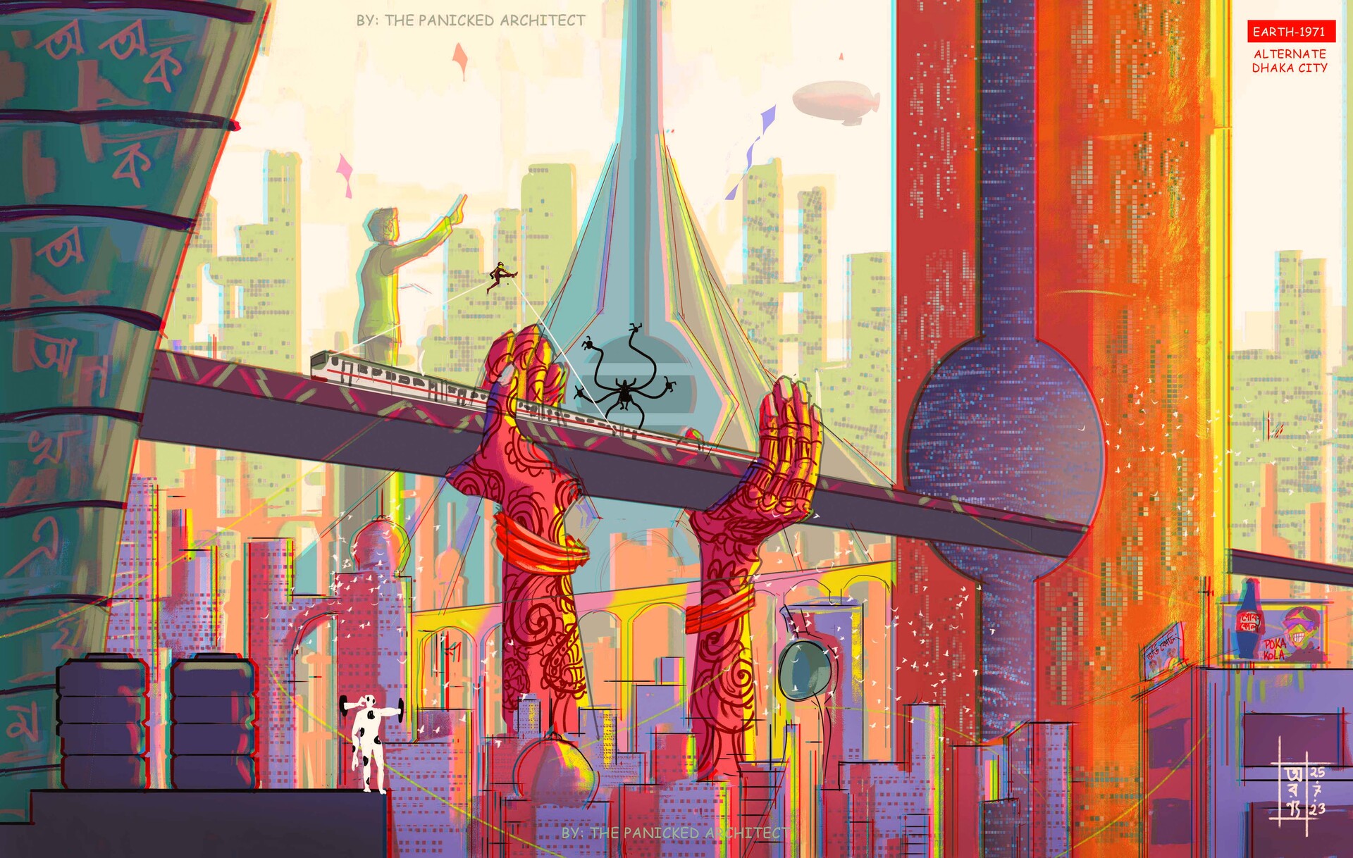 ArtStation - Spiderverse Dhaka city
