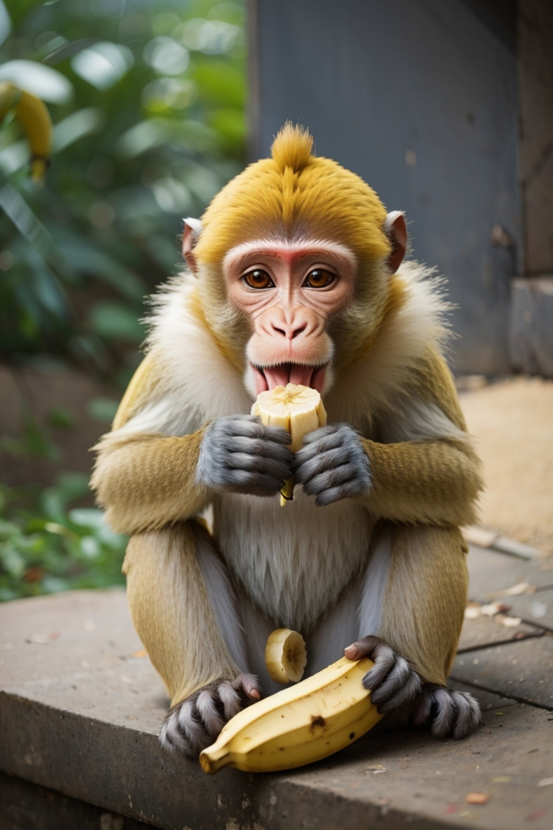 ArtStation - Monkey eating banana