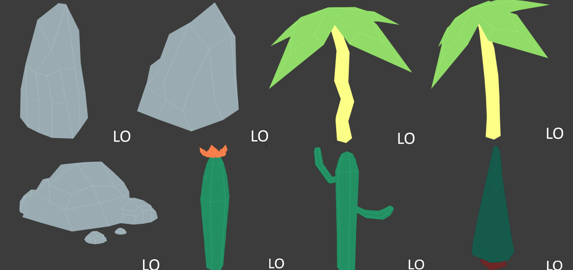 ArtStation - Lowpoly Environment Elements