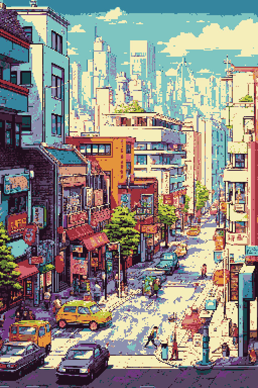 ArtStation - Busy Street