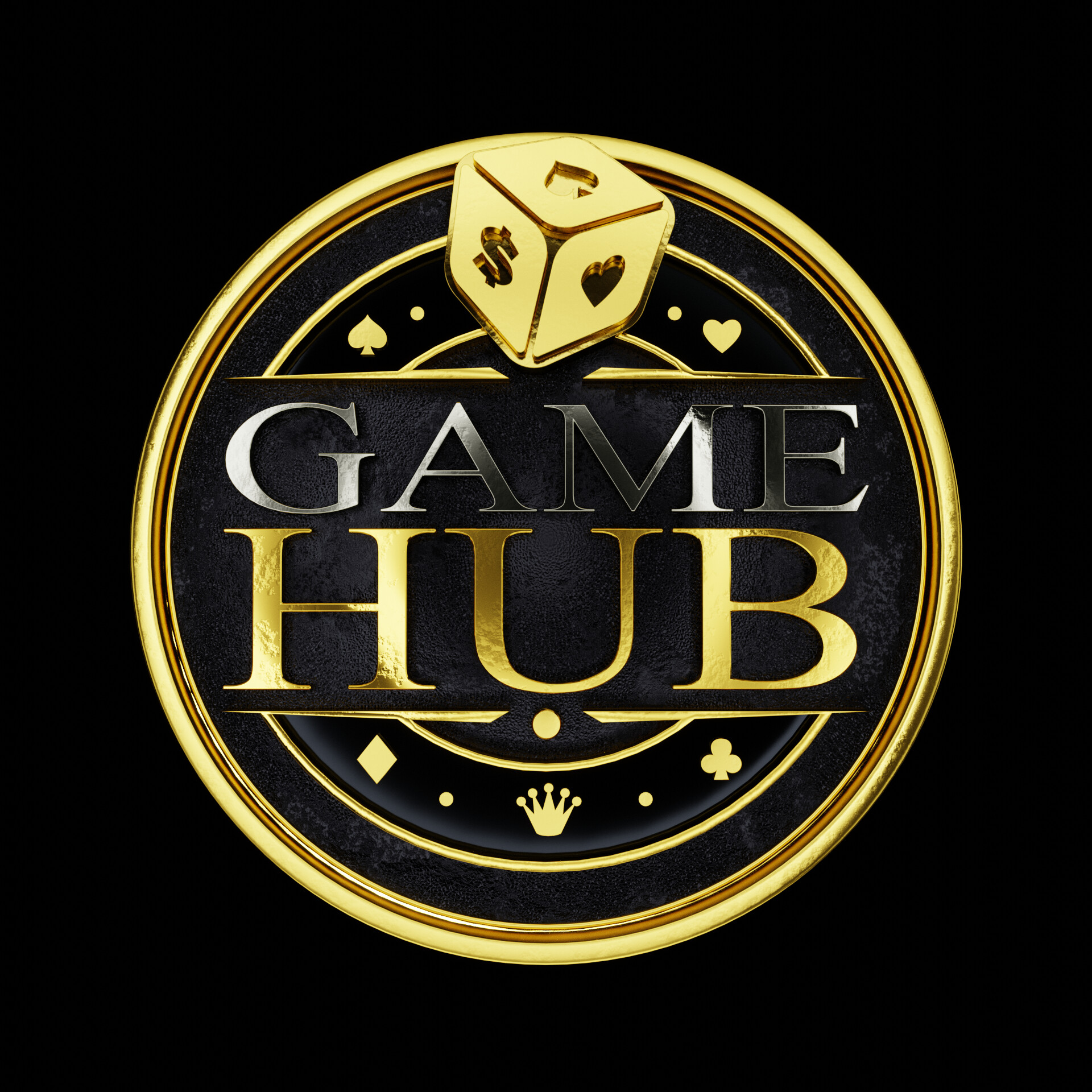 ArtStation - 3D Logo for Game Hub - 360