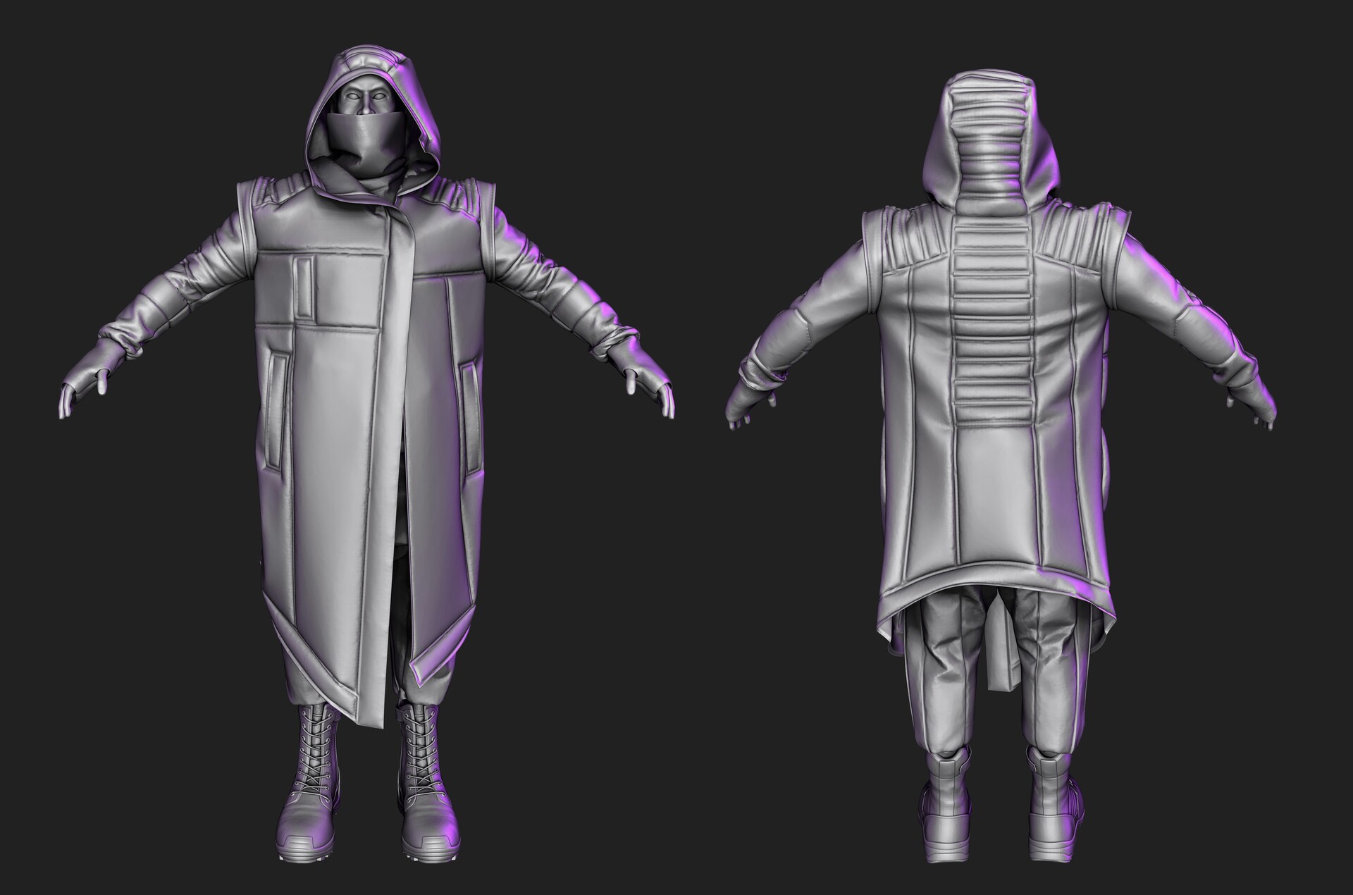 ArtStation - Cyberpunk style human