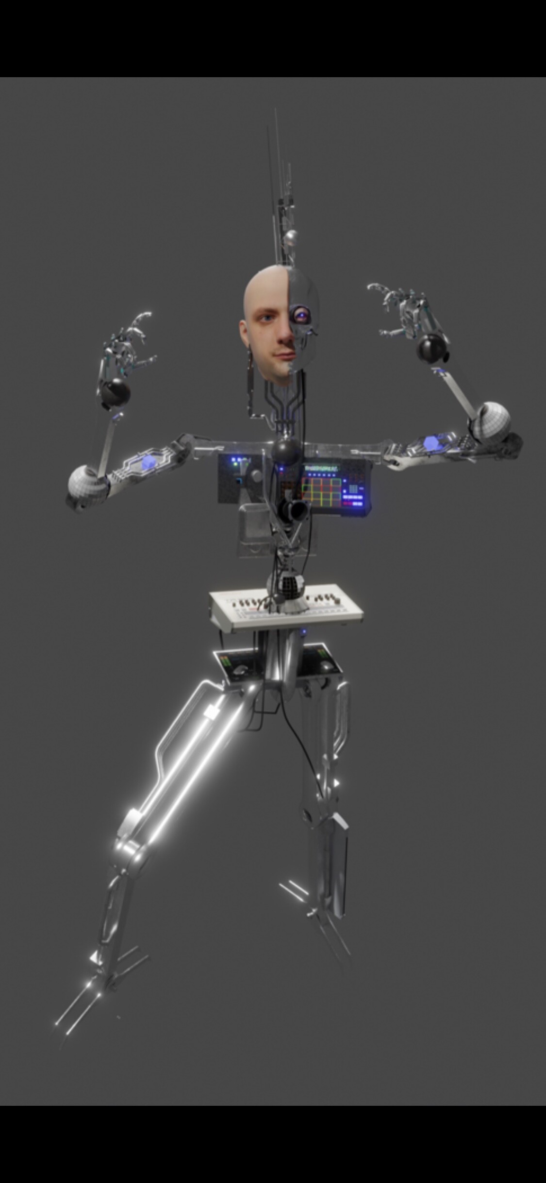 ArtStation - Dancing DJ robot full rigged