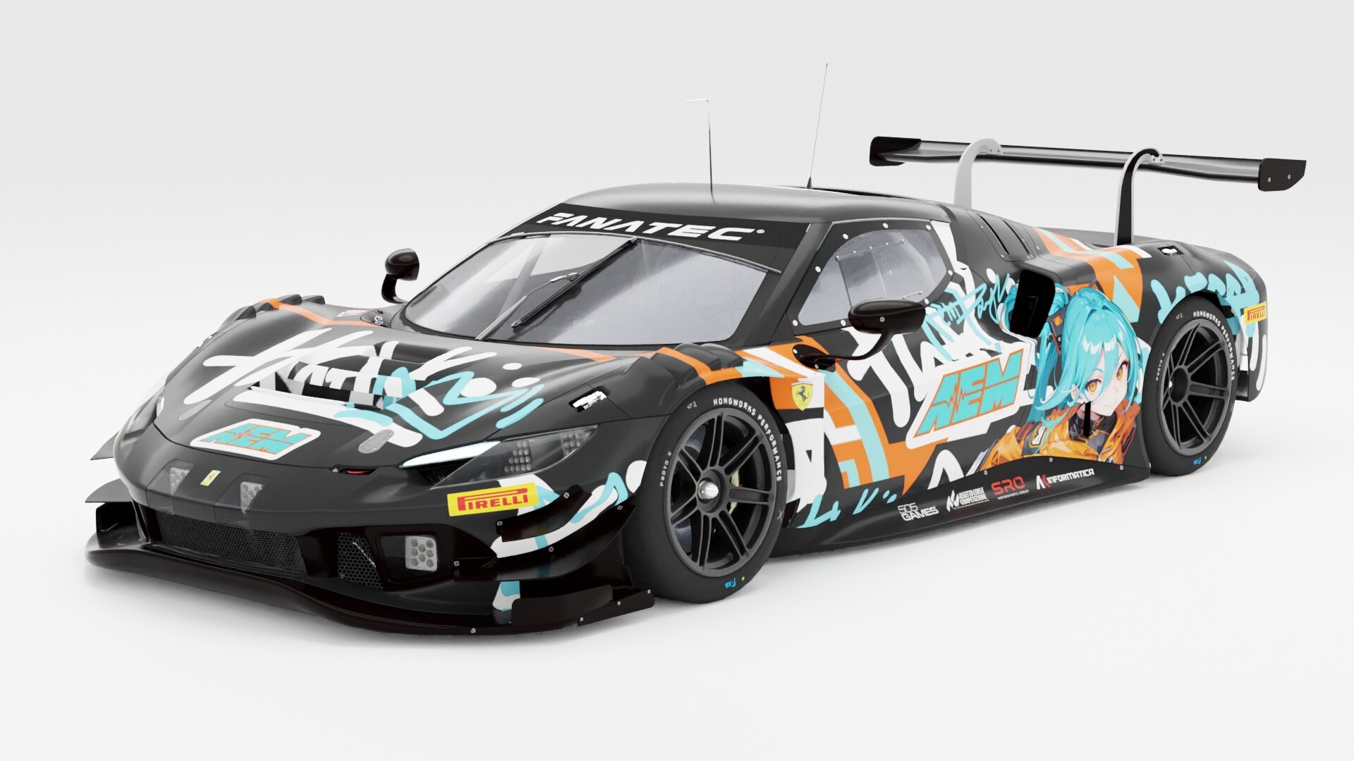 ArtStation - Ferrari 296 GT3 AEM livery [ACC]