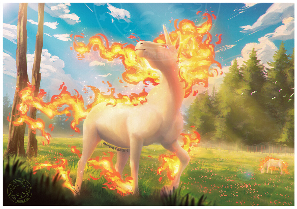 ArtStation - Rapidash Art Pokemon