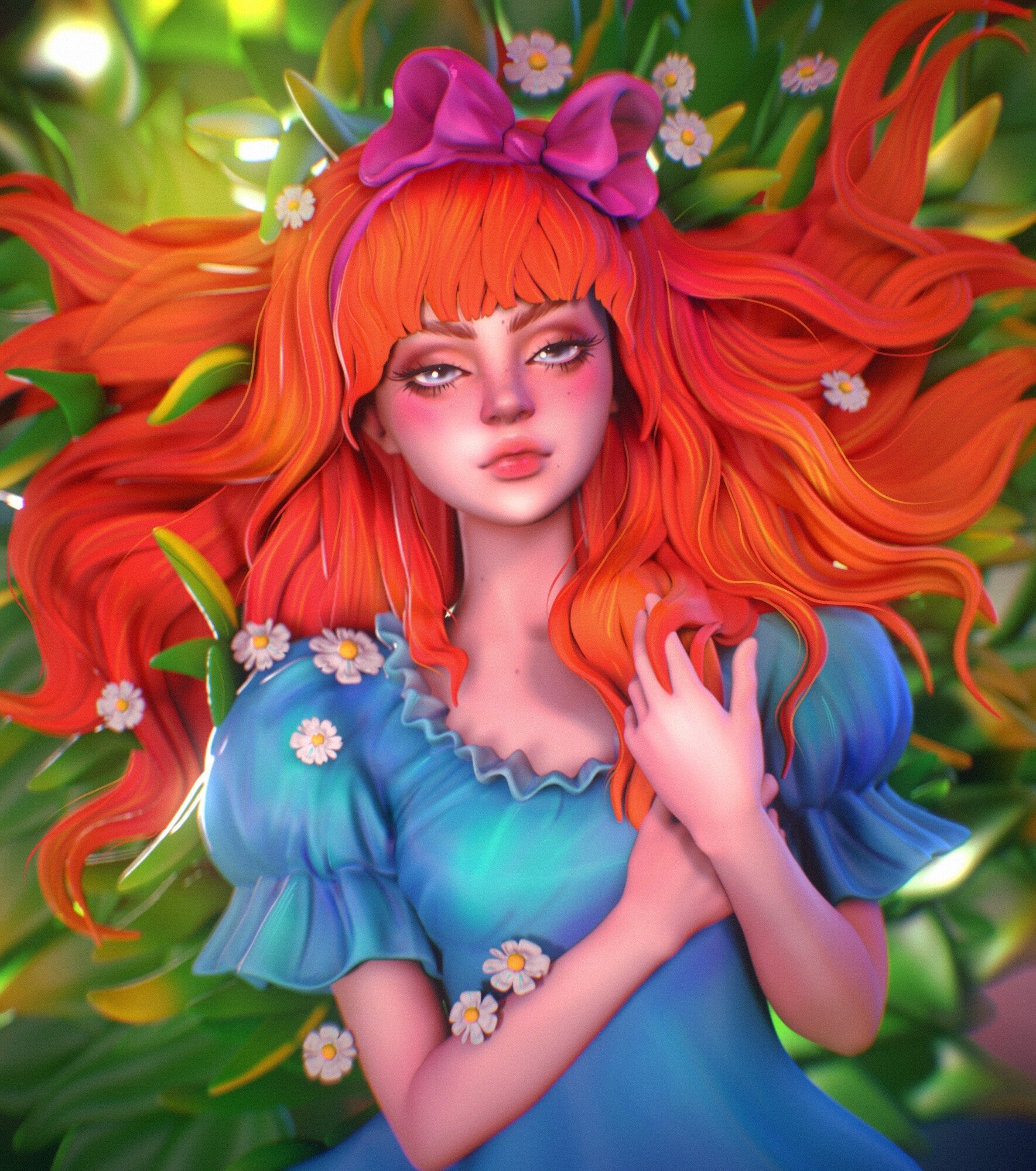 ArtStation - Red-haired girl