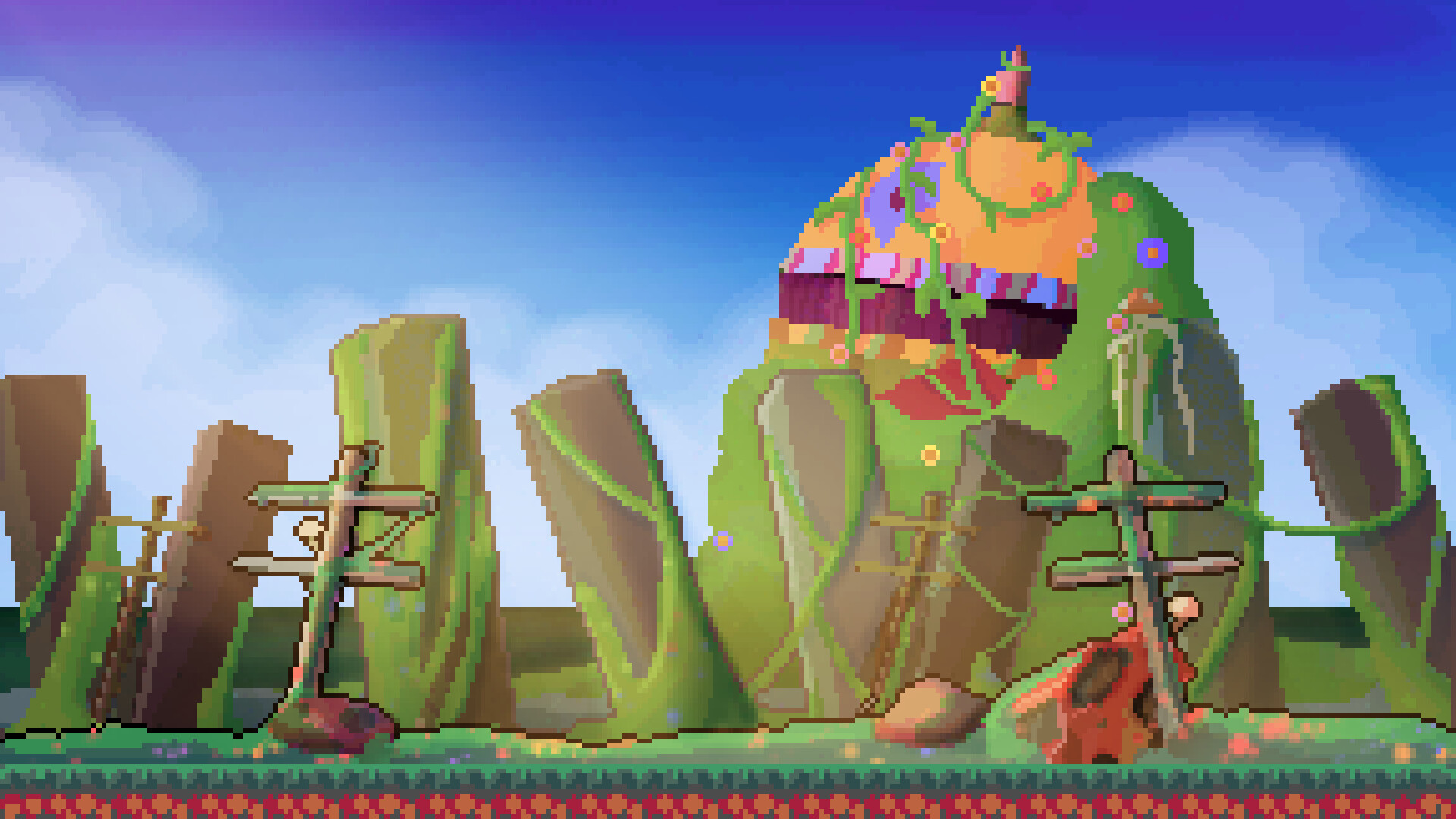 ArtStation - Rusted Tropical City - GameBG